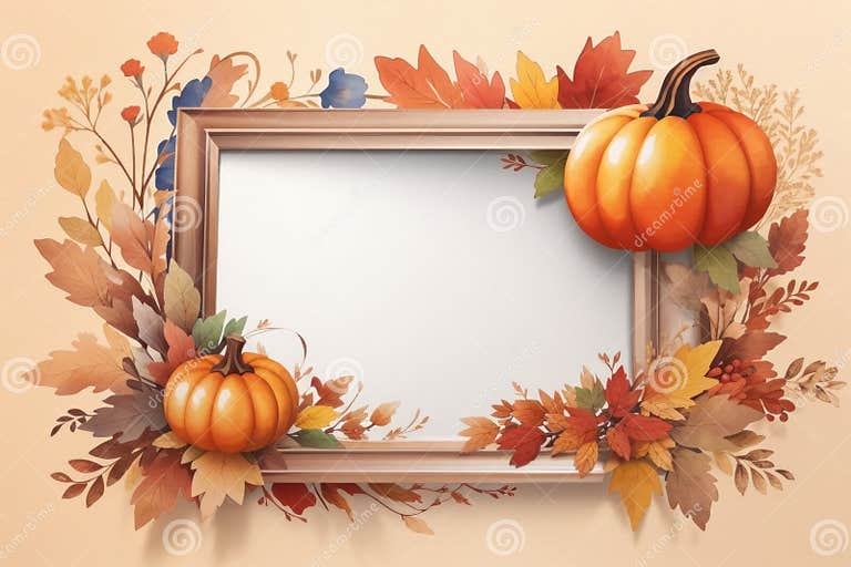 Thanksgiving Frame Enhancement: Sticker with Style and Variety Stock ...