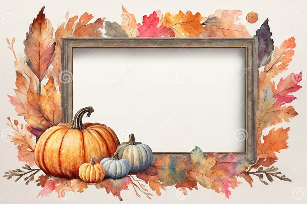 Thanksgiving Frame Enhancement: Sticker with Style and Variety Stock ...