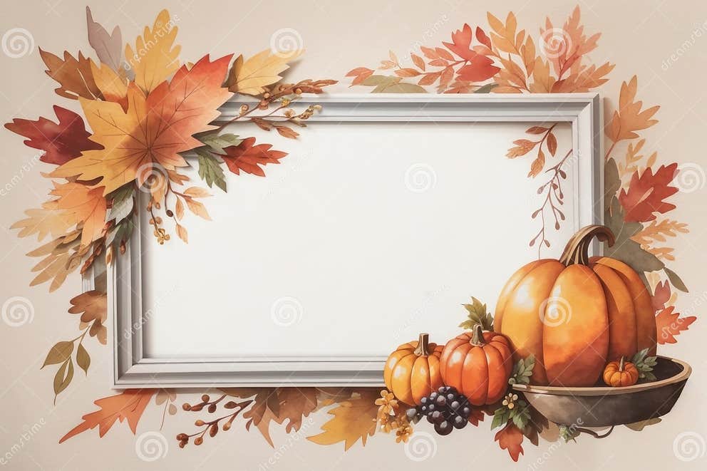 Thanksgiving Frame Enhancement: Sticker with Style and Variety Stock ...