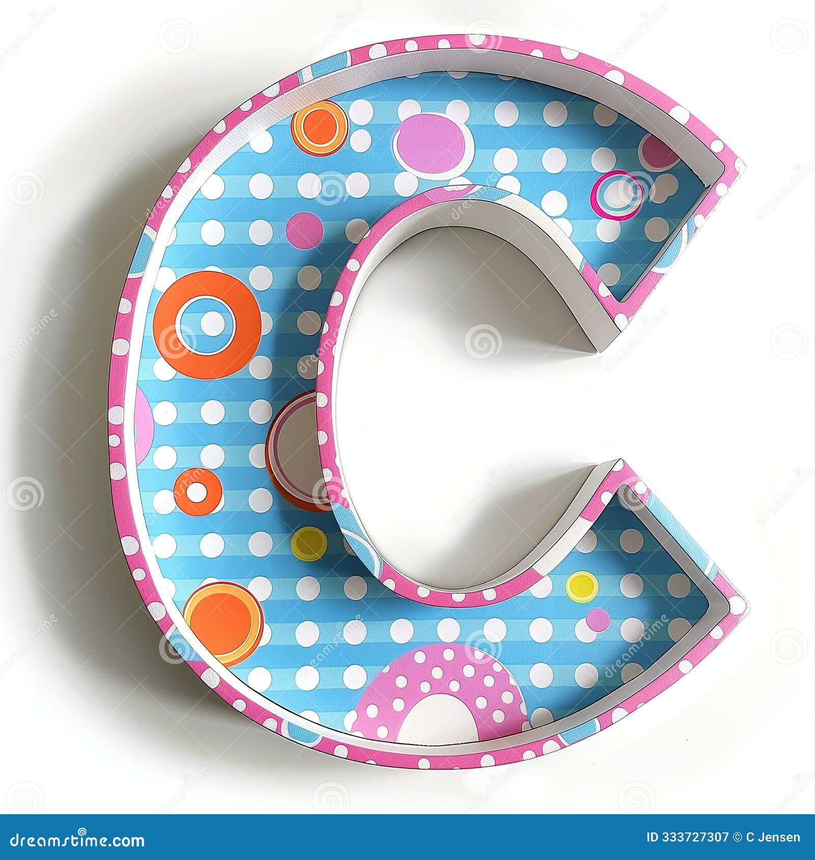 Alphabet Letter C Typography Drawing, English ABCs Ornate Design ...