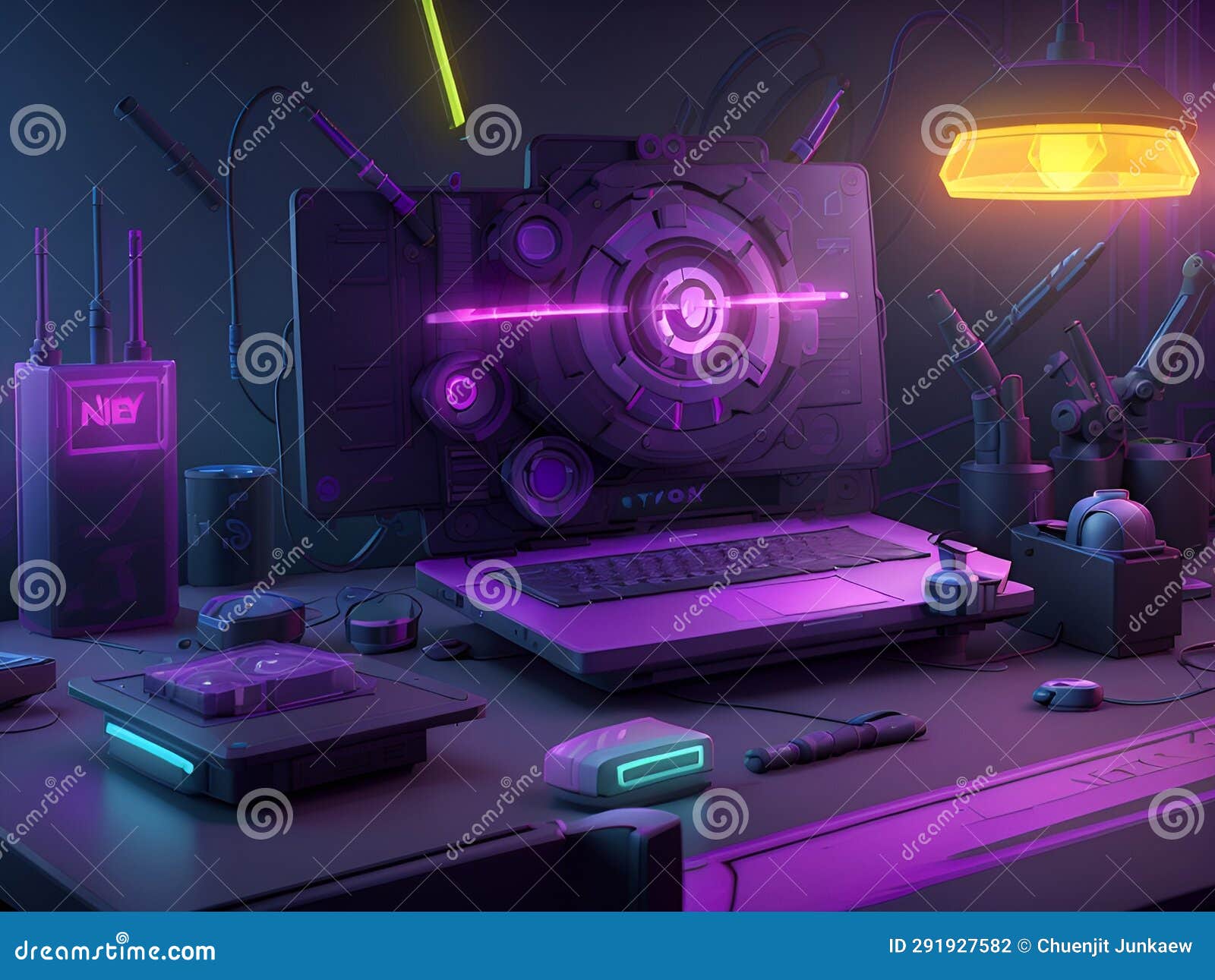 Elevate Your Work Environment with the Hi-Tech AI Innovation Modern ...