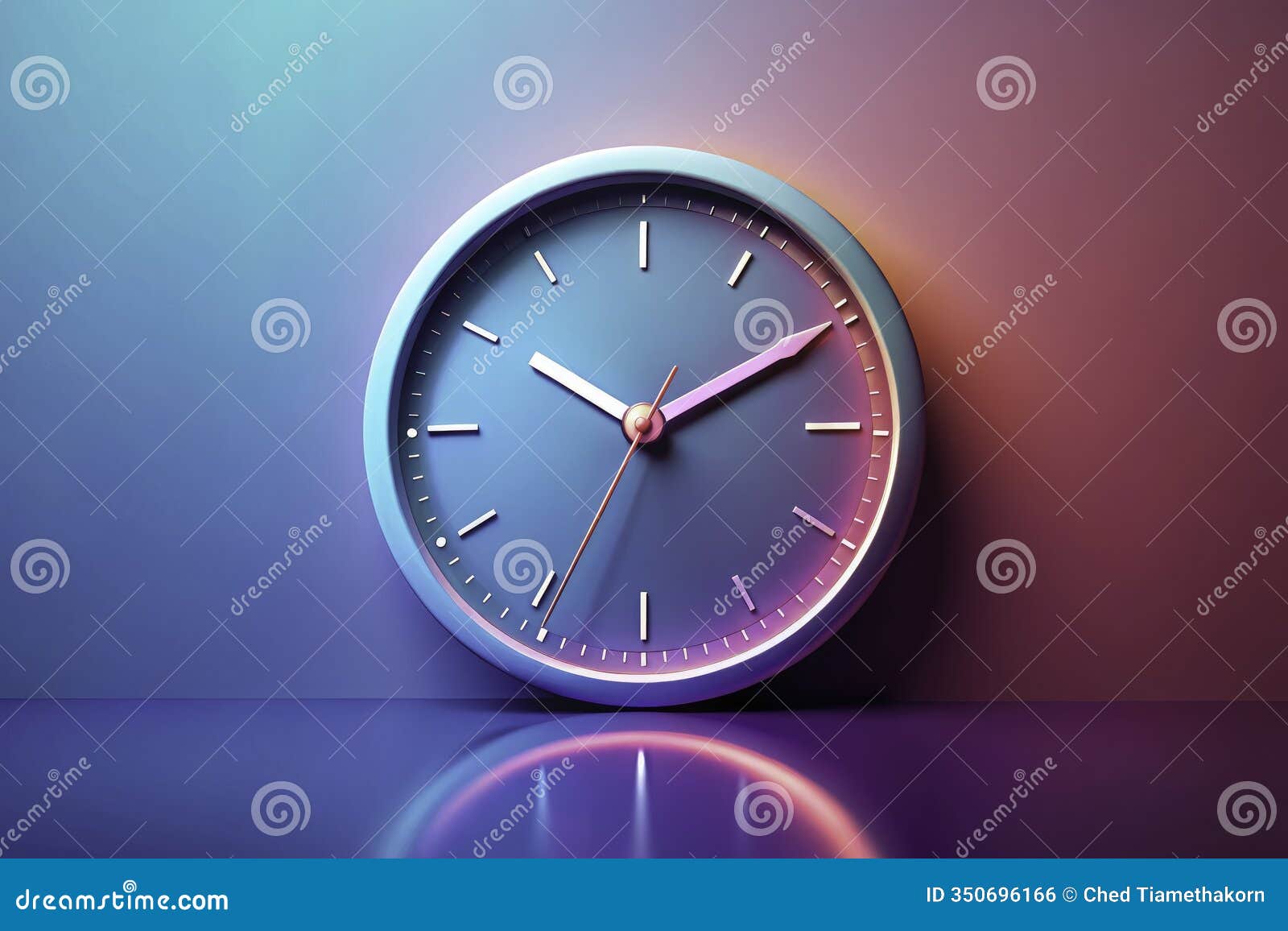 Elevate Your Workflow with a Stylish 3D Clock Illustration a Modern ...