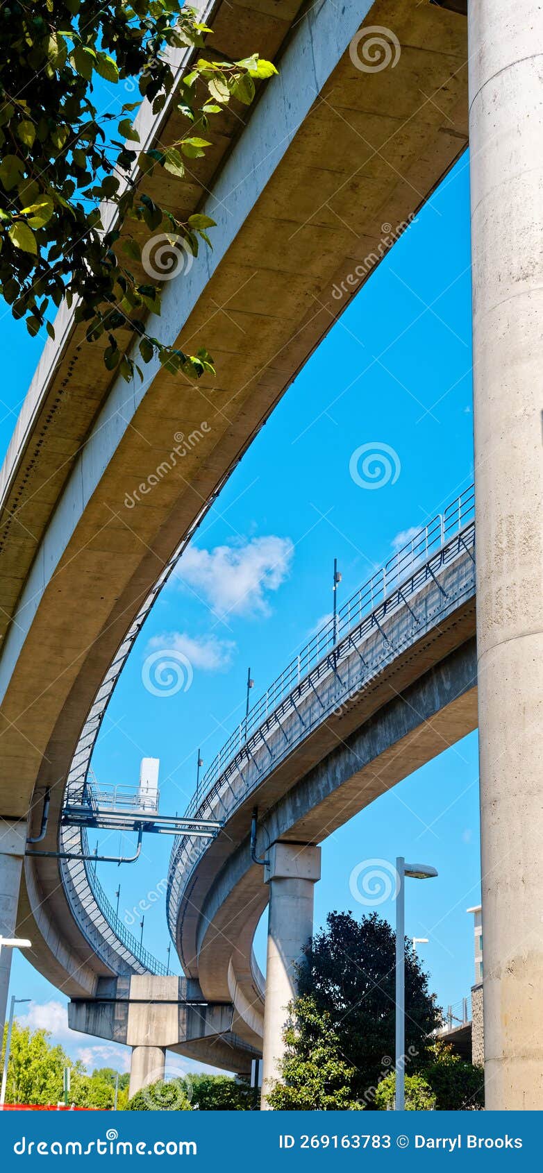 Elevated Commuter Rail Tracks Stock Image - Image of metro, commuter ...