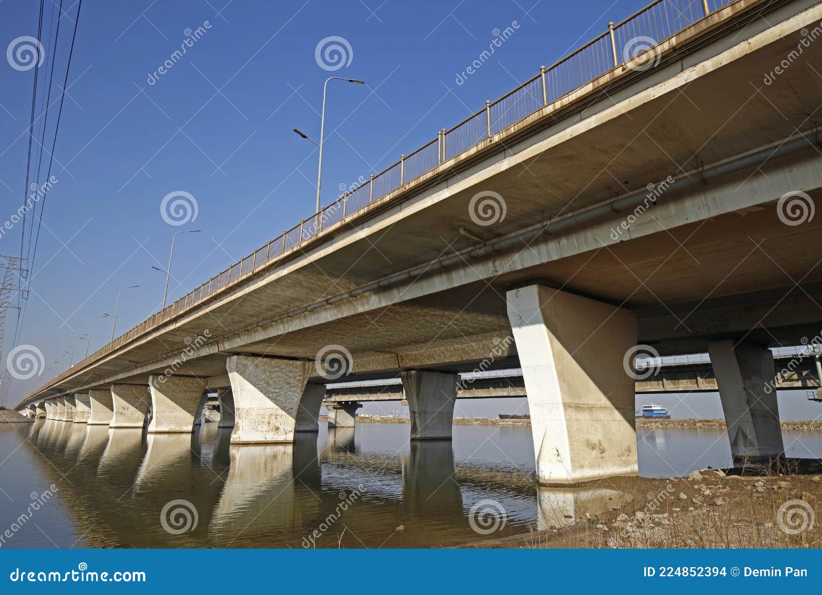 Elevated Concrete Bridge Structure Stock Photo - Image of overpasses ...