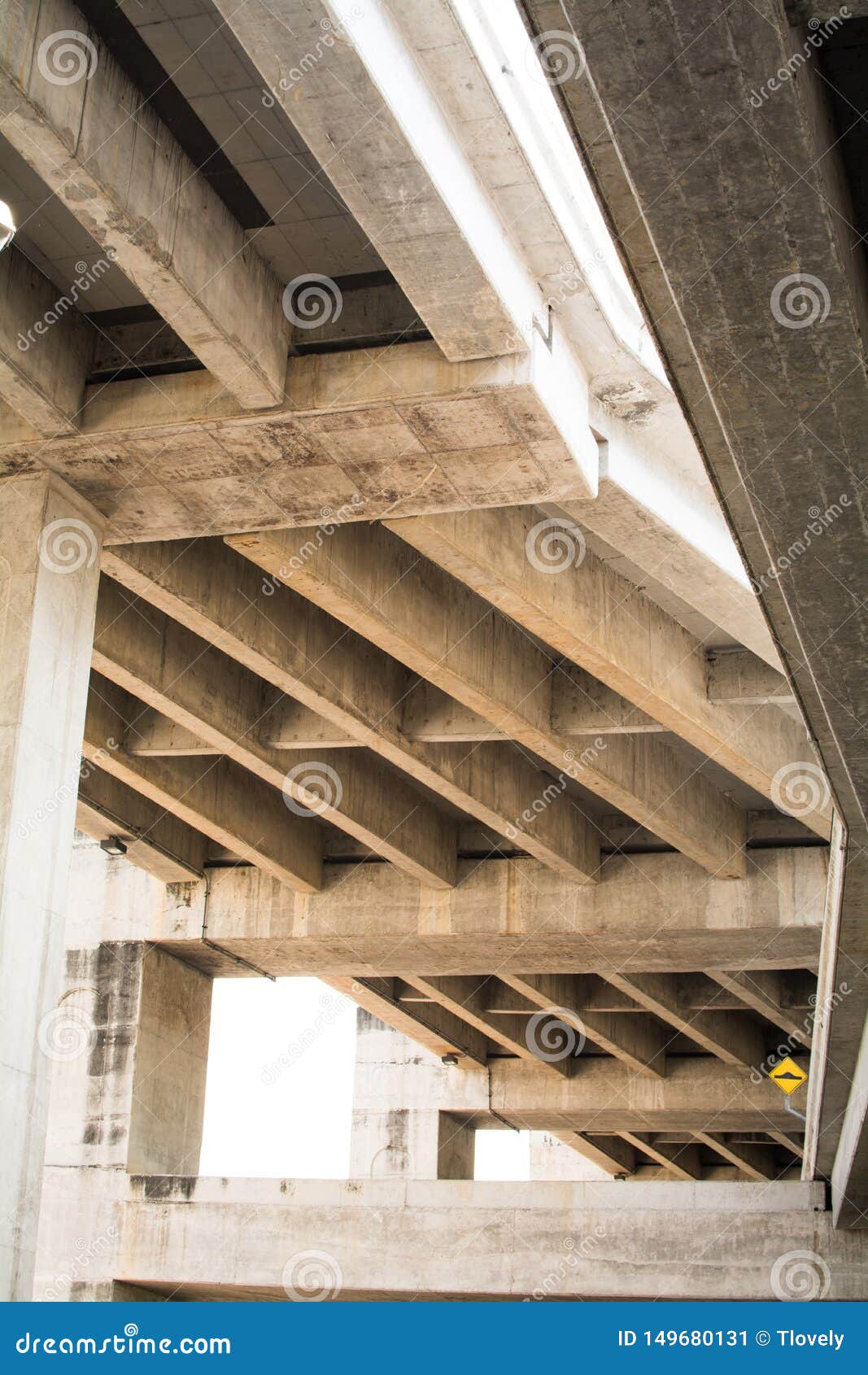 Elevated Expressway. The Curve Of Suspension Bridge Royalty-Free Stock ...
