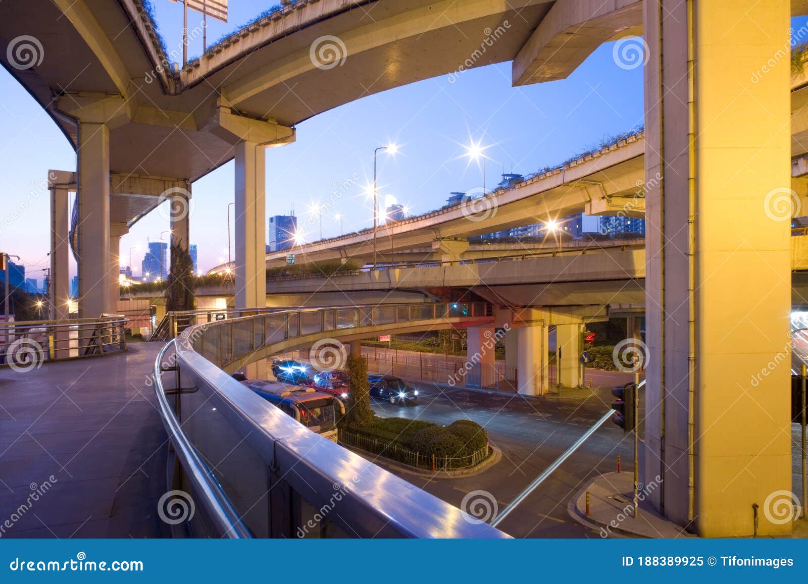 Elevated Freeways in the Intersection of Yan an Road and Chongging ...
