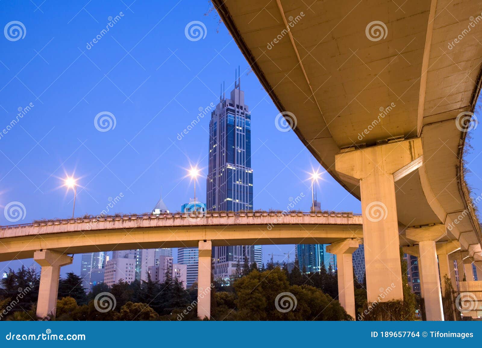 Elevated Freeways in the Intersection of Yan an Road and Chongging ...