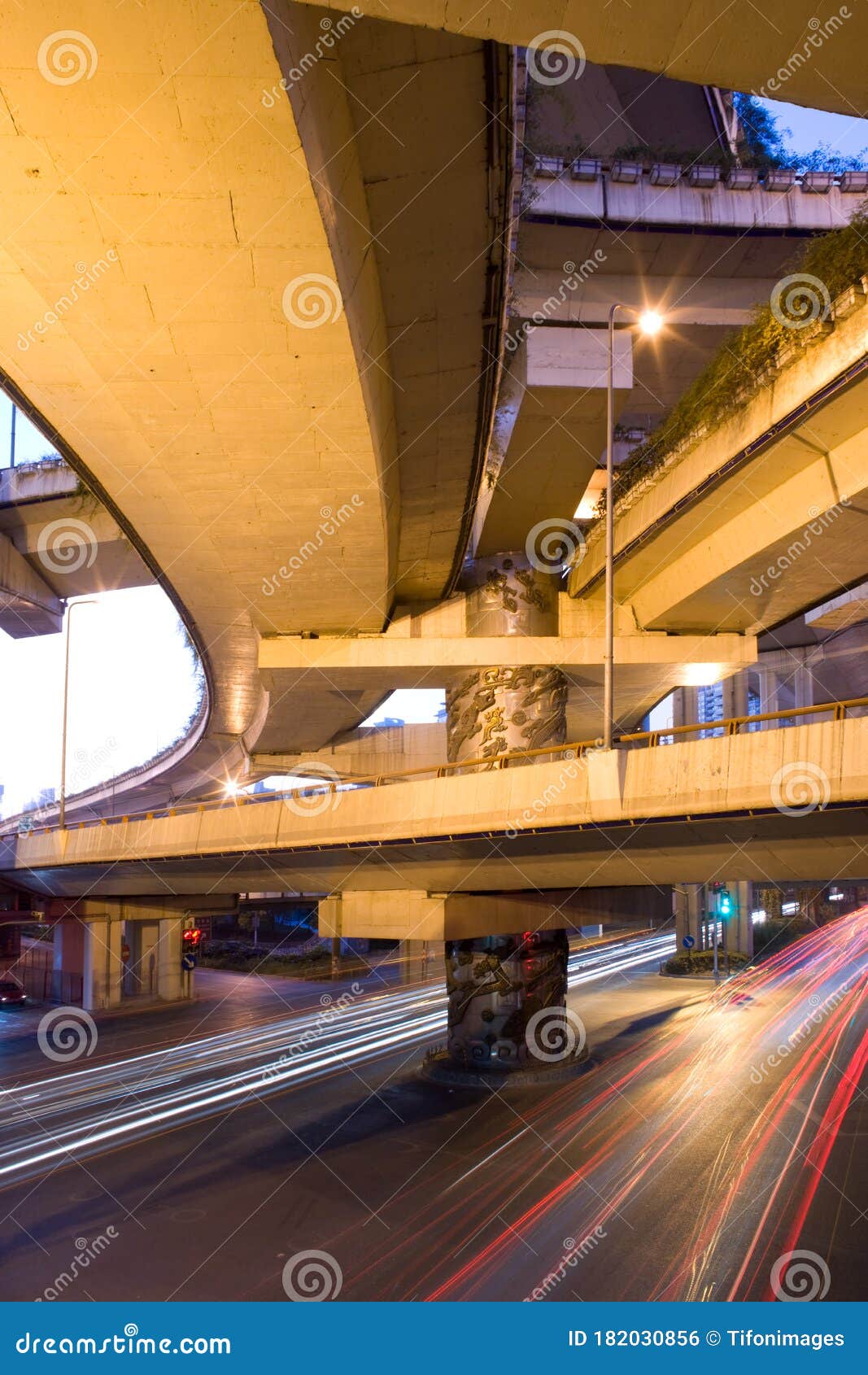 Intersection Of Two Paved Walkways On An Estate Stock Photo ...