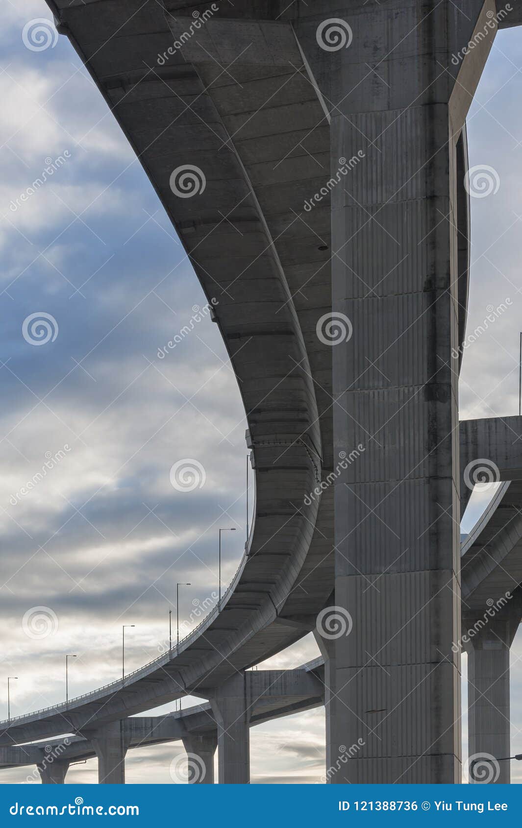 Elevated Highway and Bridge Stock Photo - Image of infrastructure ...