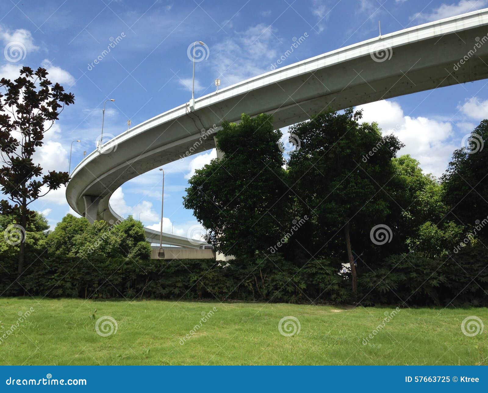 Elevated highway stock image. Image of overpass, pillar - 57663725