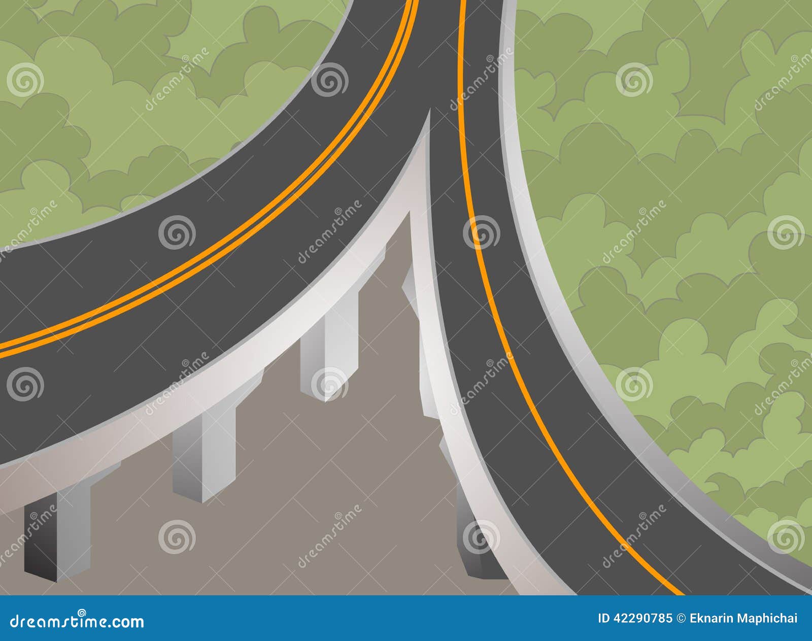Elevated stock illustration. Illustration of transportation - 42290785