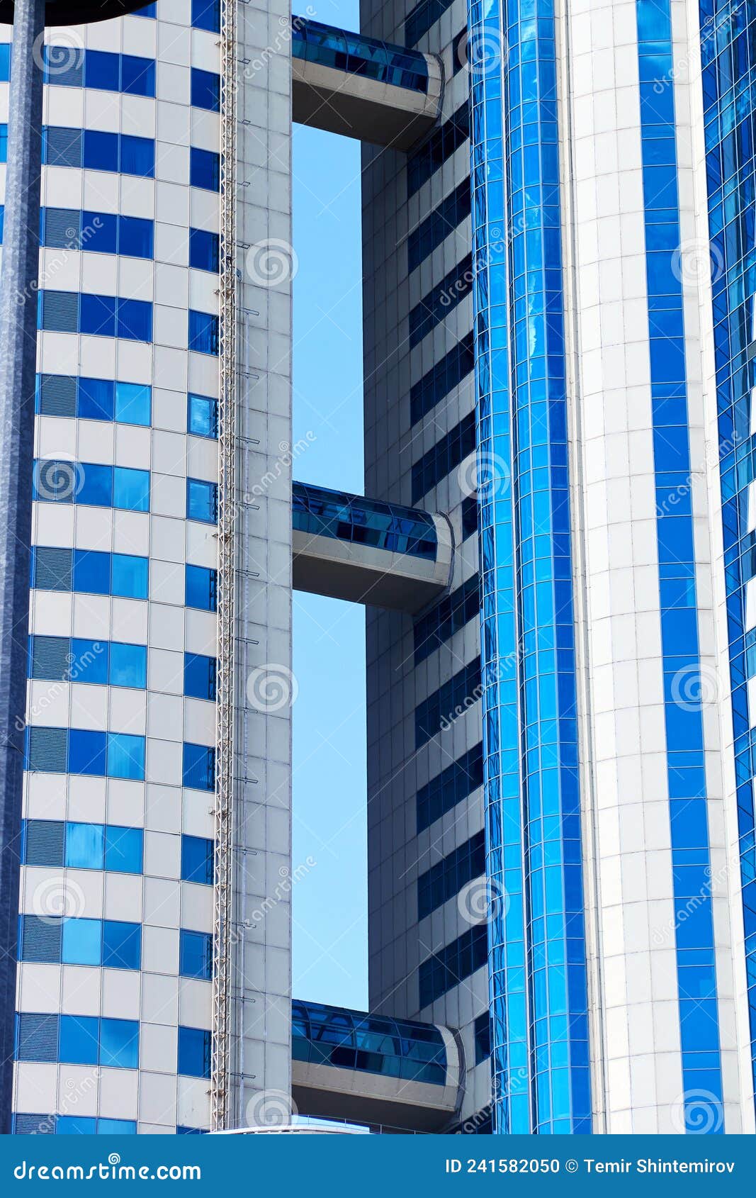 Elevated Passage between Multi Storey Buildings Stock Photo - Image of ...