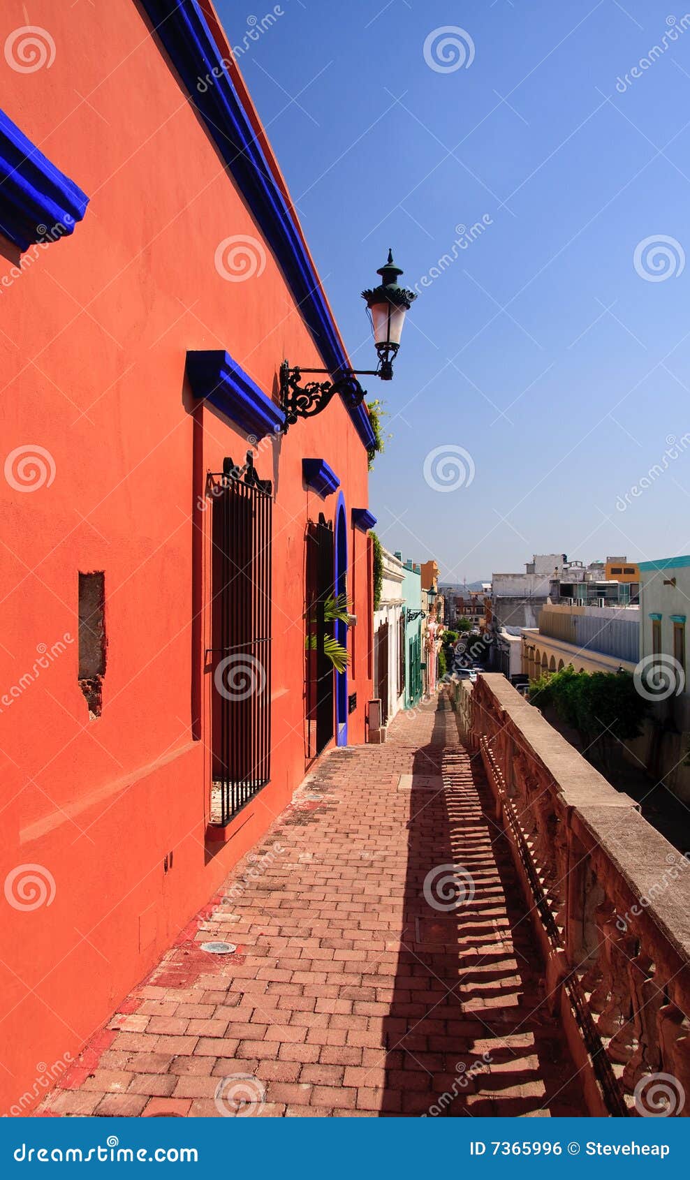 Elevated Pathway in Mazatlan Stock Photo - Image of peaceful, orange ...