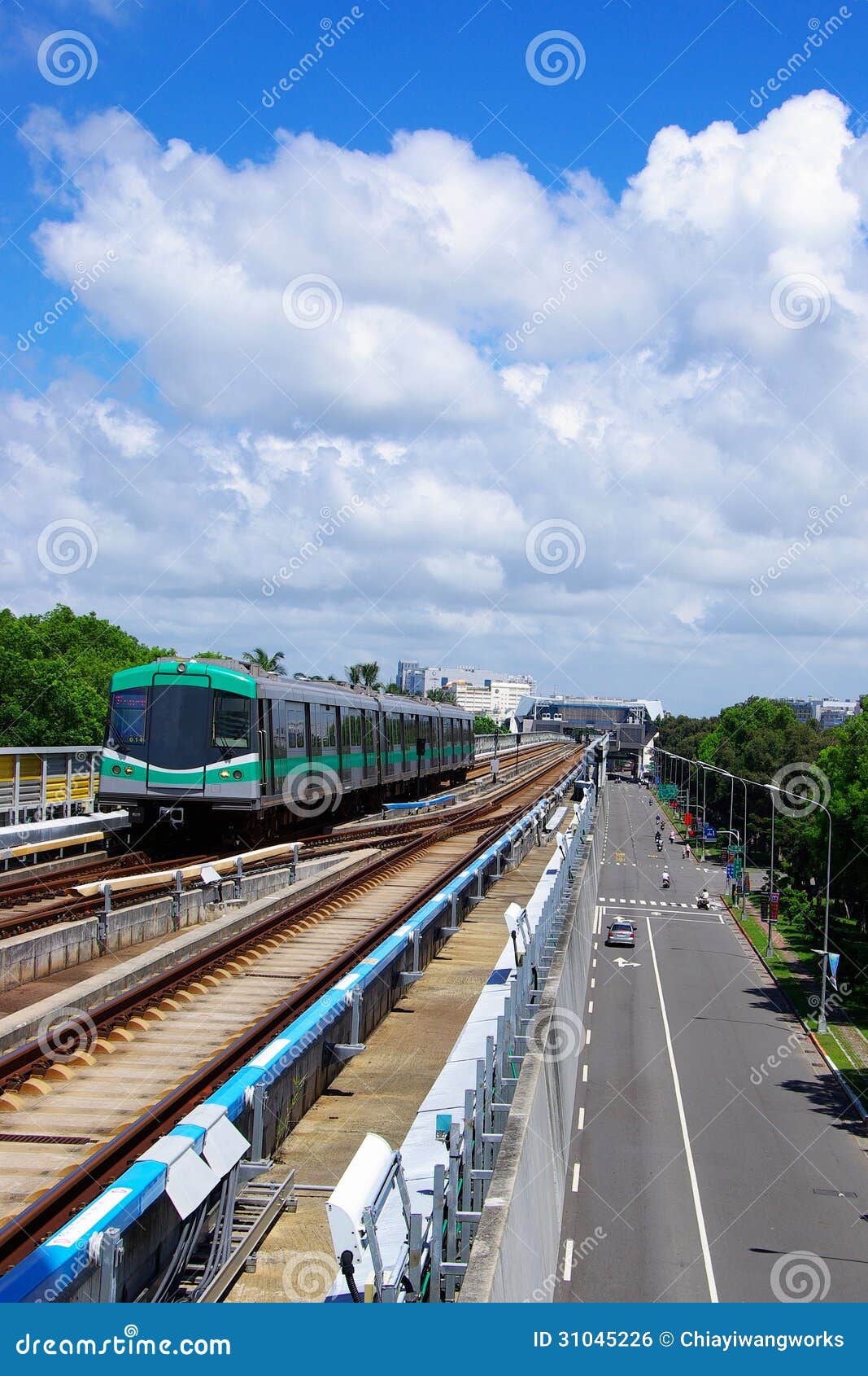 Elevated Rapid Transit System Stock Photo - Image of fast, developing ...