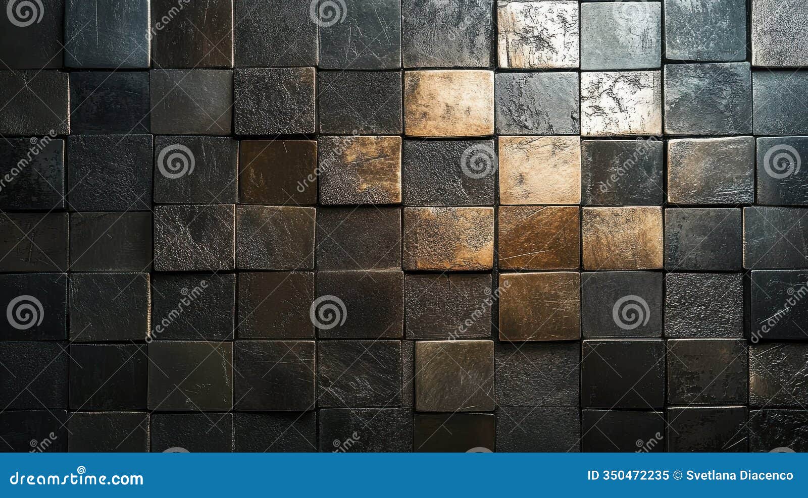 Elevated and Recessed Tiles Casting Bold Shadows, Modern and Intricate ...