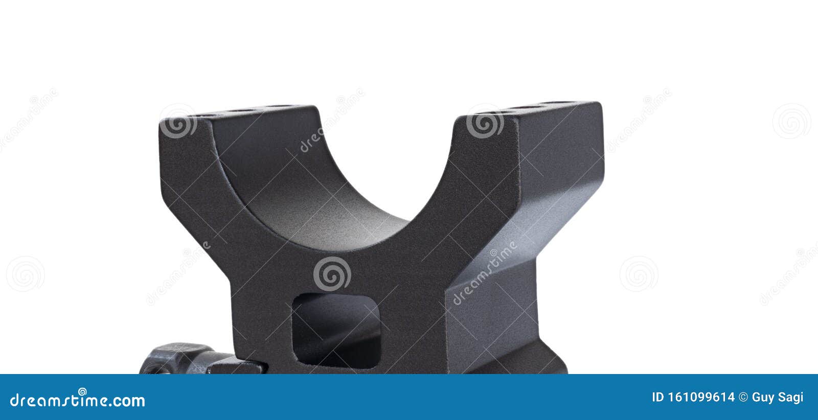 Elevated rifle scope base stock photo. Image of isolated - 161099614