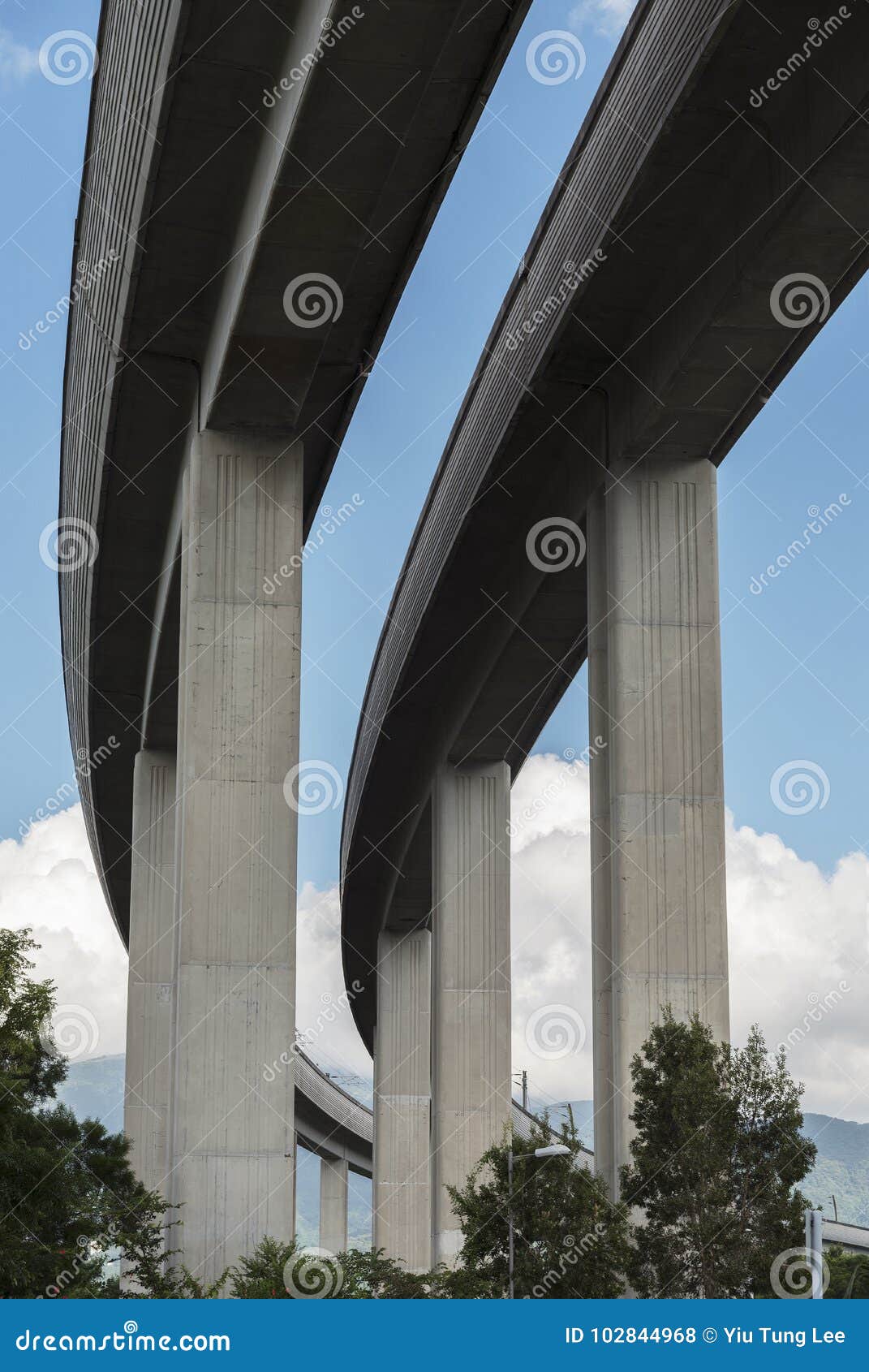 Elevated road stock photo. Image of interchange, perspective - 102844968