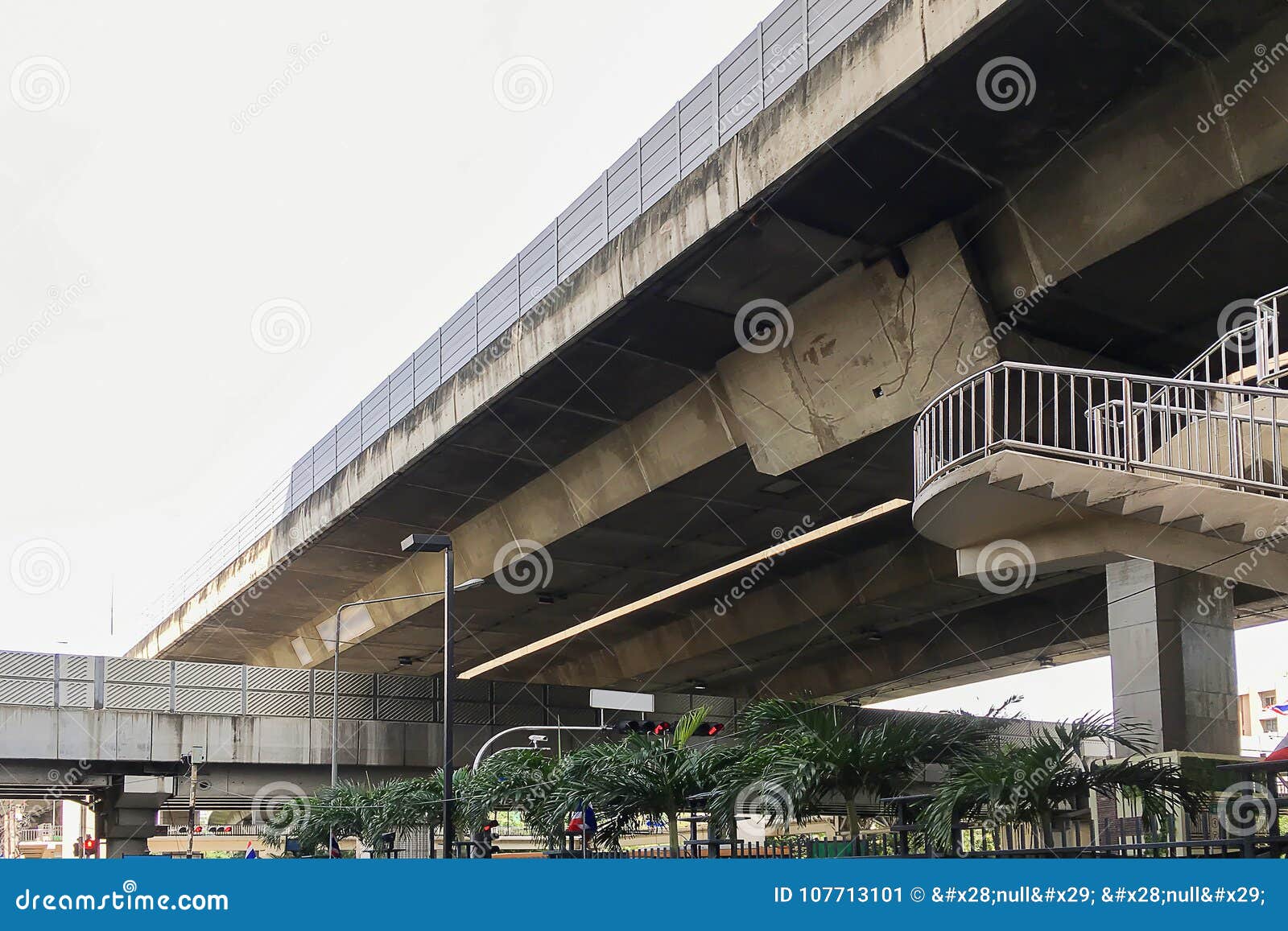 Elevated Super Highway Junction Cross Over Structure. Stock Image ...