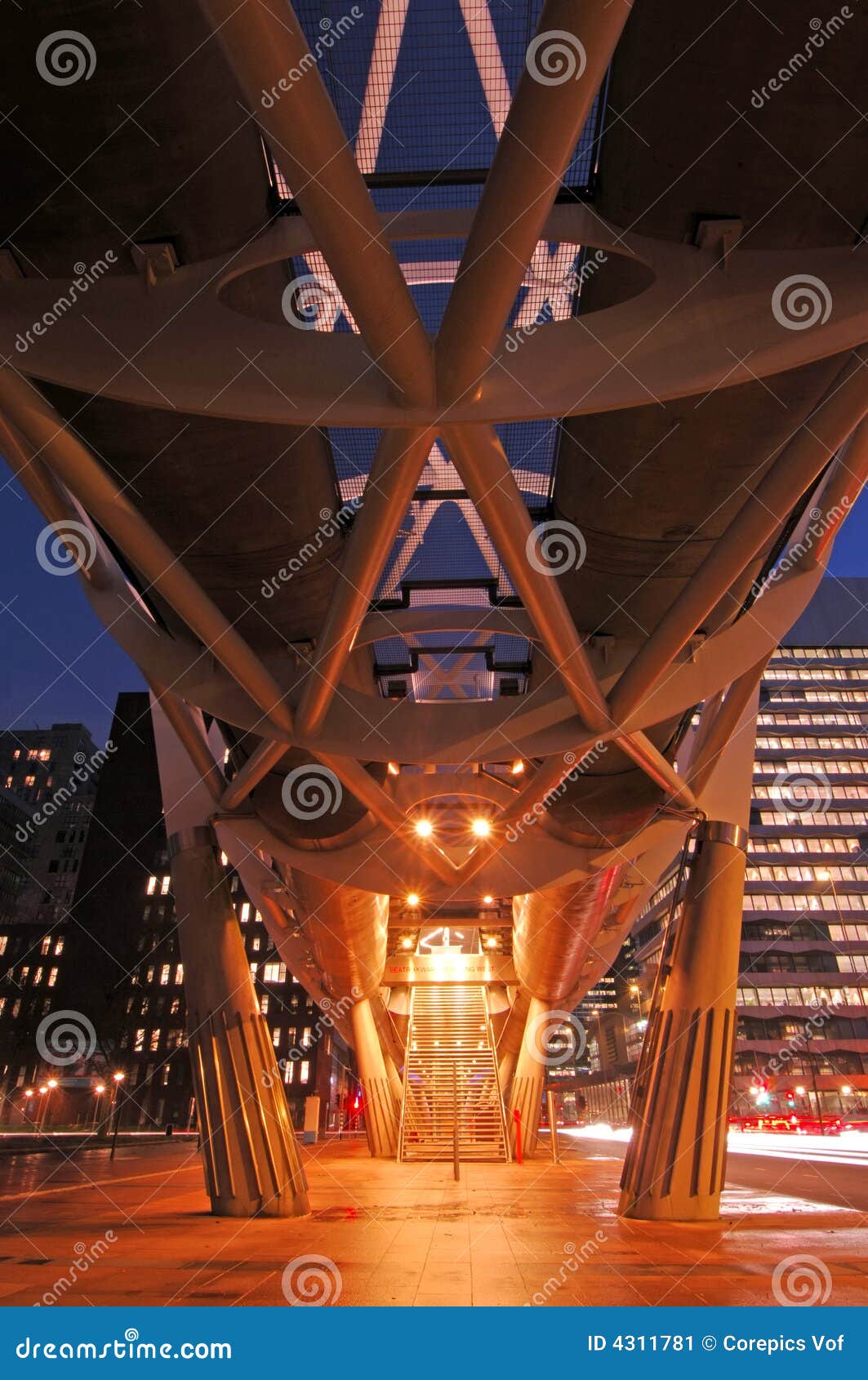 Elevated tram structure stock image. Image of long, signal - 4311781