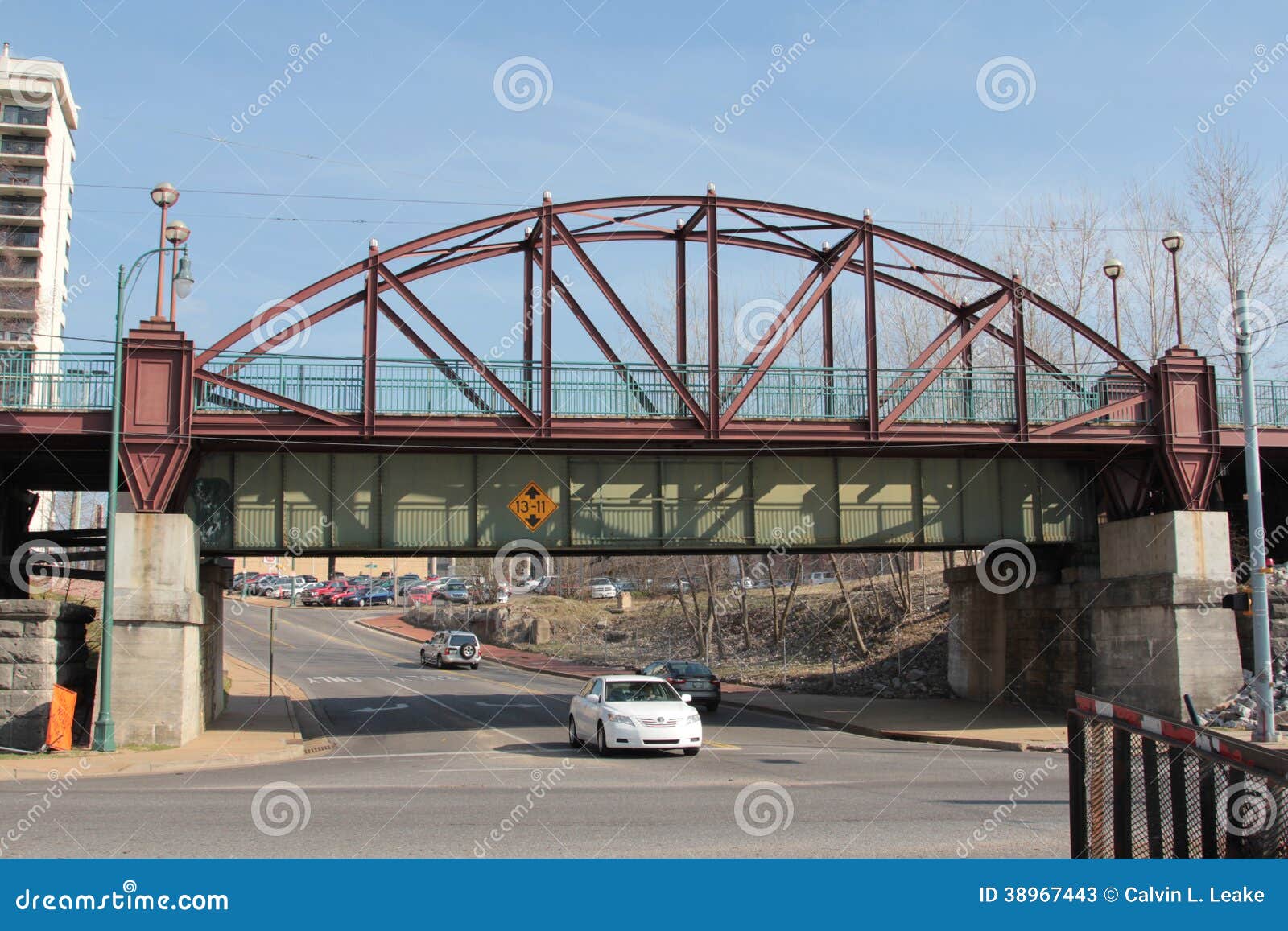 Elevated Trolley and Train Track Editorial Stock Photo - Image of ...