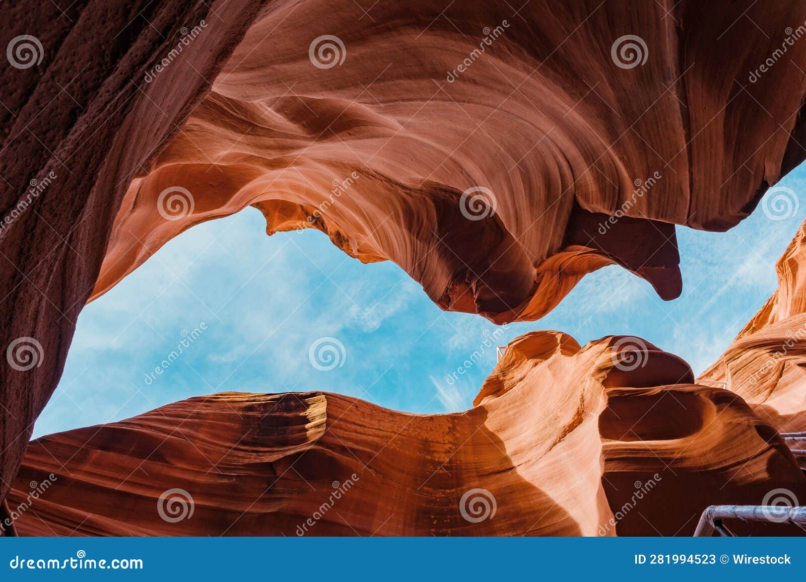Elevated View of a Canyon, with Towering Rock Formations Stock Image ...
