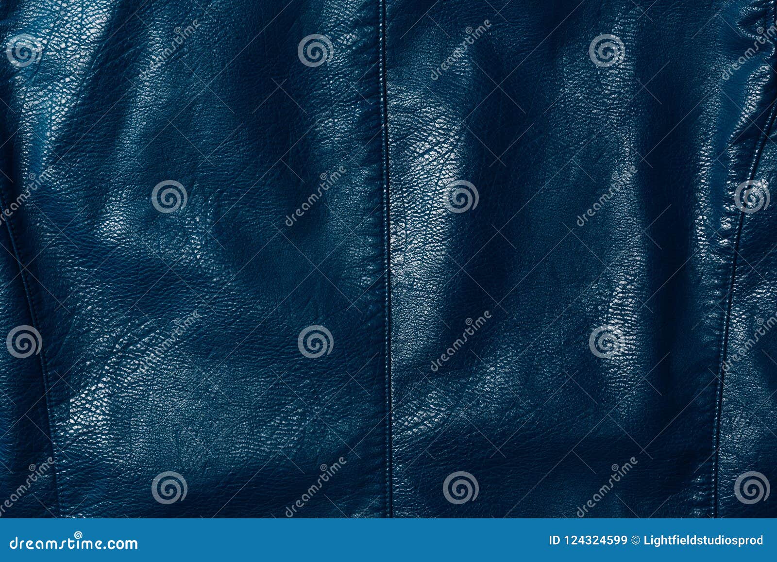 Elevated View of Dark Blue Leather Shiny Textile Stock Image - Image of ...
