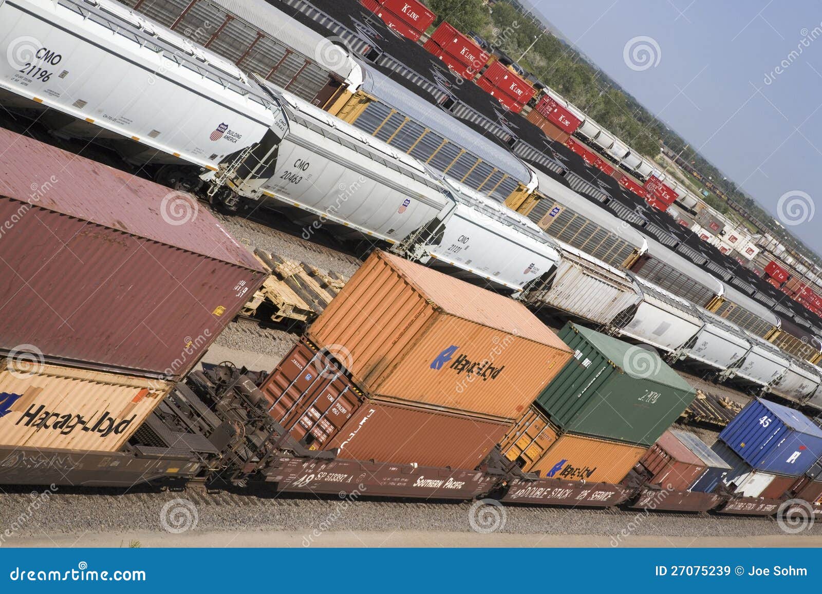 Elevated View of Freight Cars Editorial Stock Image - Image of america ...