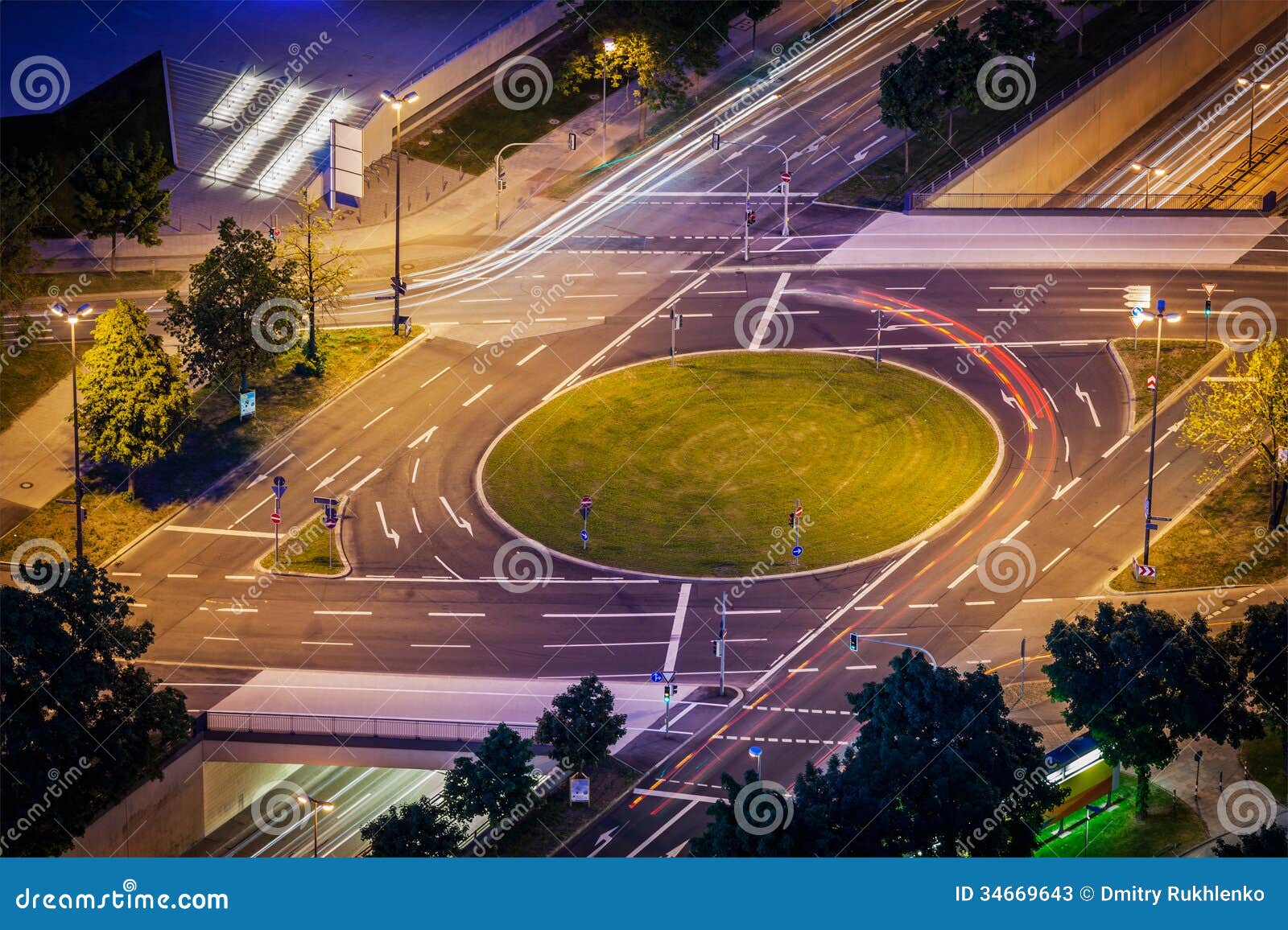 Elevated View of German Road Junction. Munich, Bavaria, Germany, Stock ...