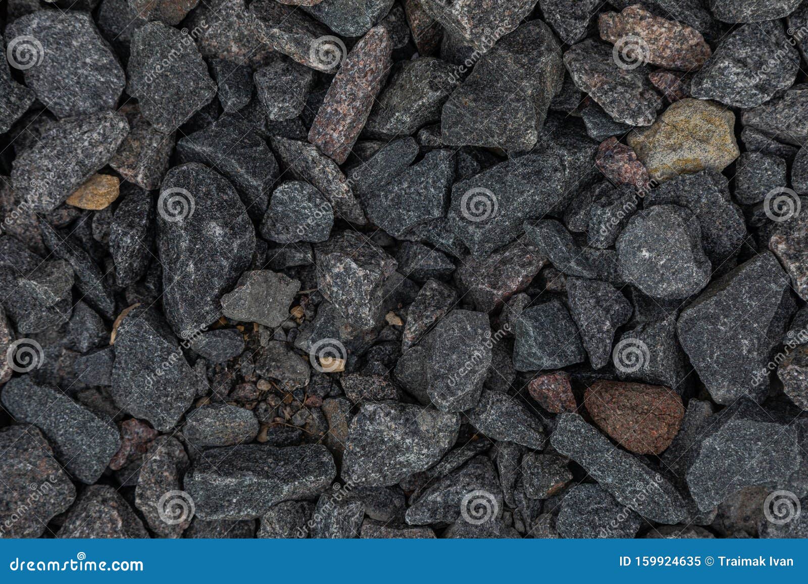 Elevated View of Grey Gravel in Yard Stock Image - Image of exterior ...