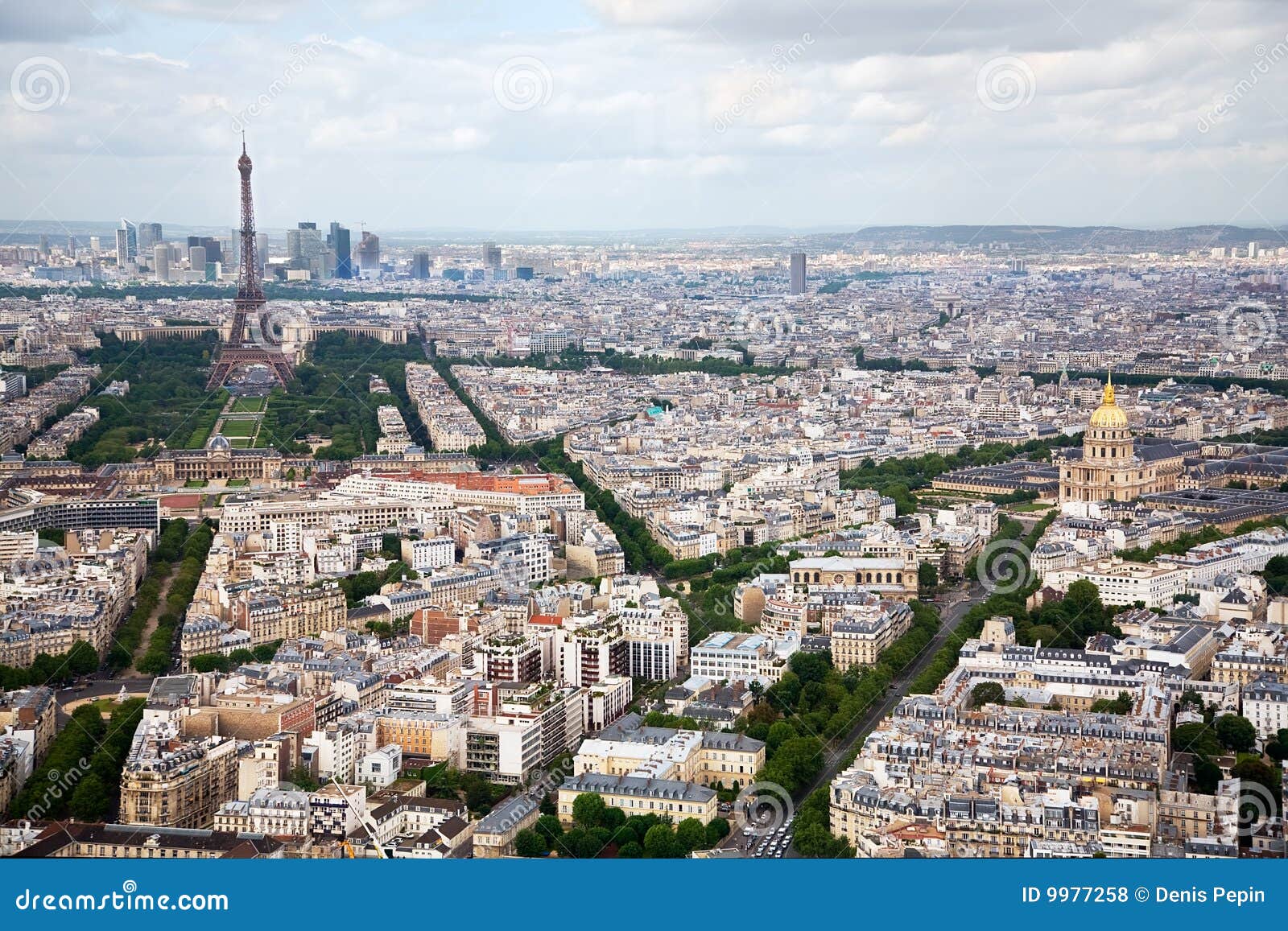 Elevated View of Paris, France Stock Photo - Image of block, architecture: 9977258