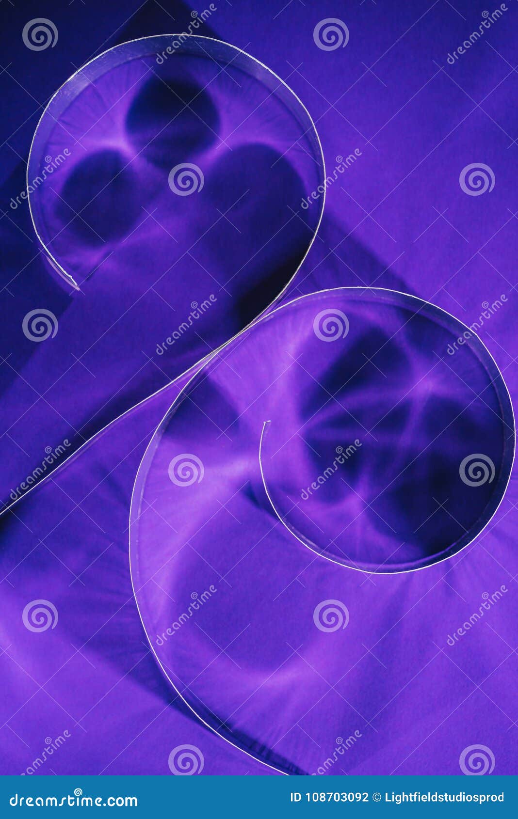 Elevated View of Shining Paper Spirals Stock Photo - Image of ...