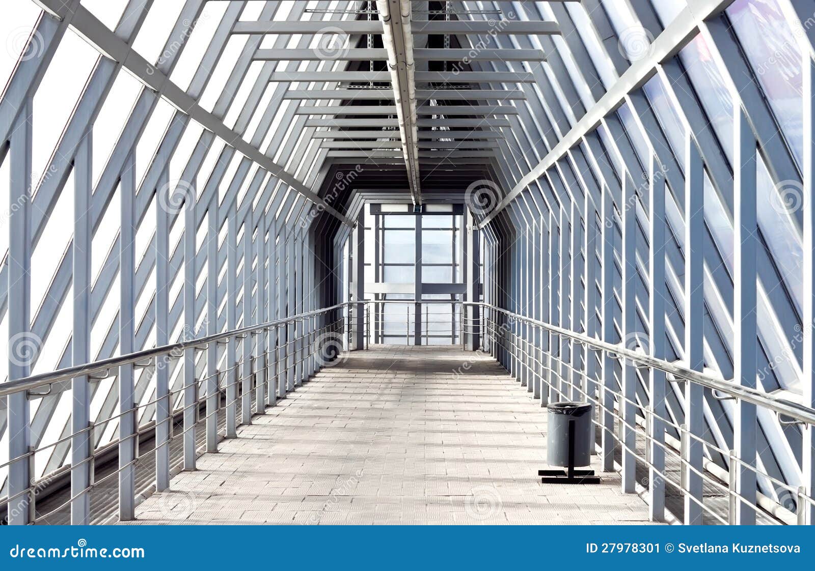 Elevated walkway stock image. Image of clean, metal, pedestrian - 27978301