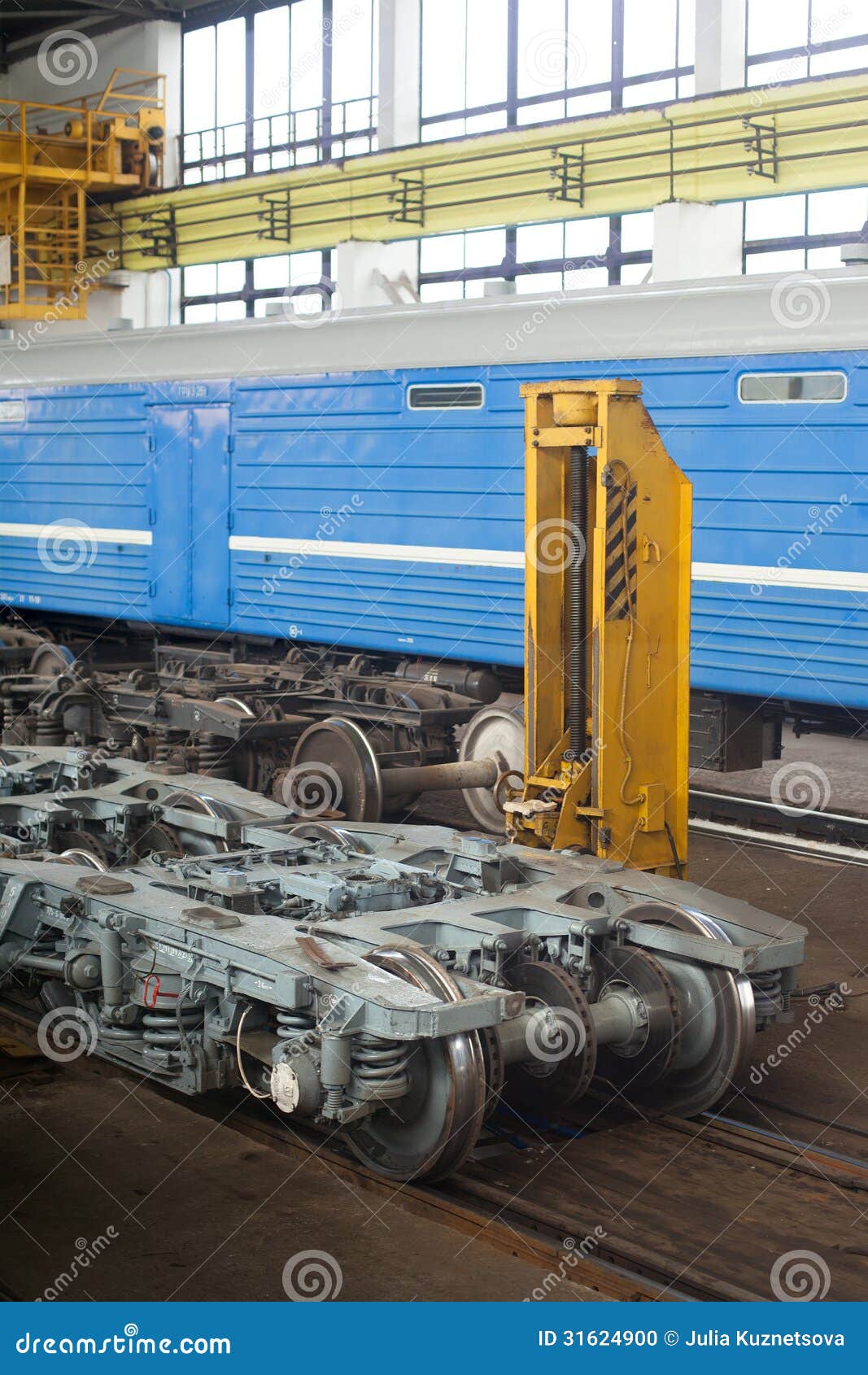 Elevating Equipment for Railway Waggon Stock Photo - Image of equipment ...