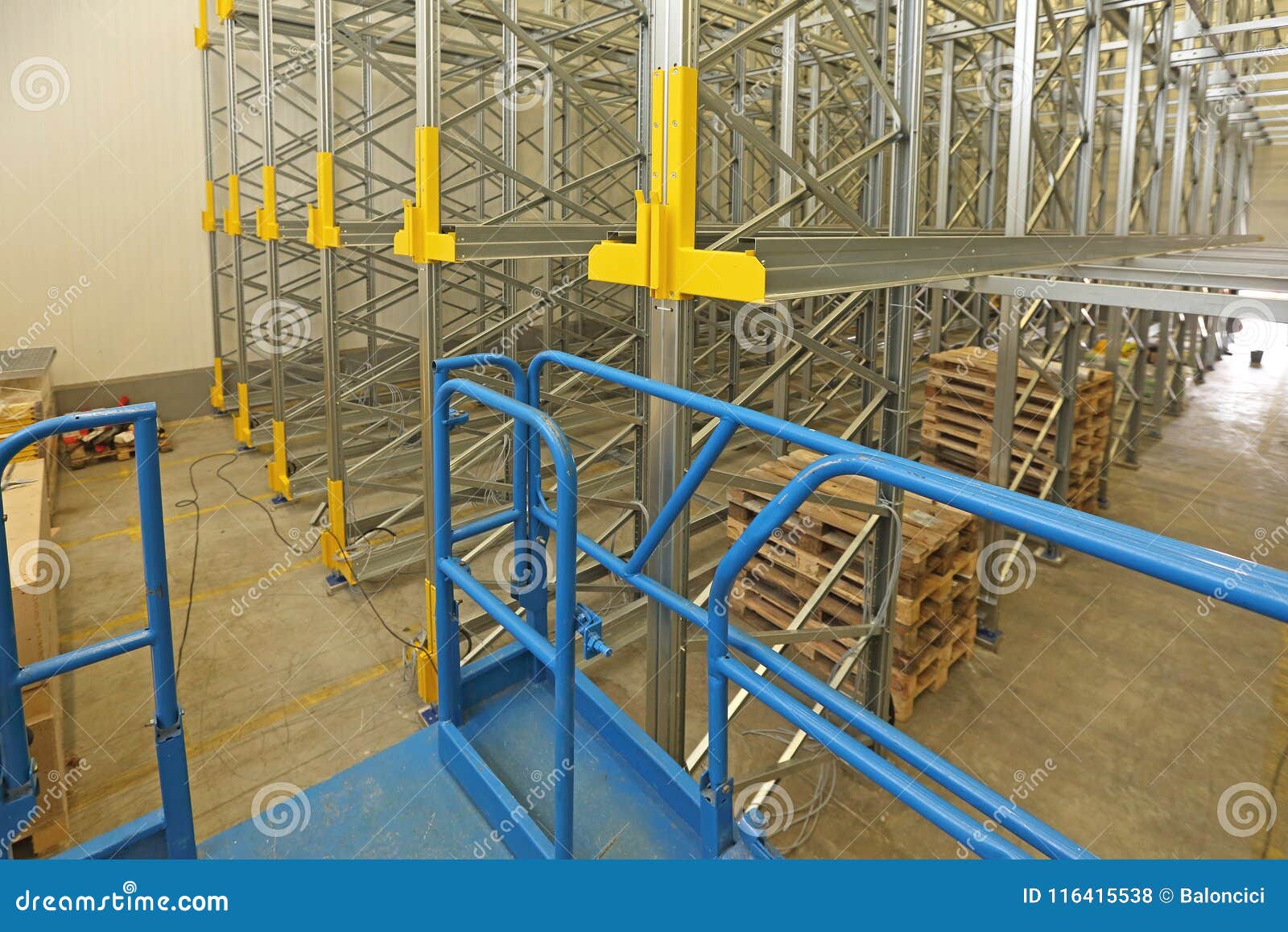 Elevating Work Platform stock photo. Image of aerial - 116415538