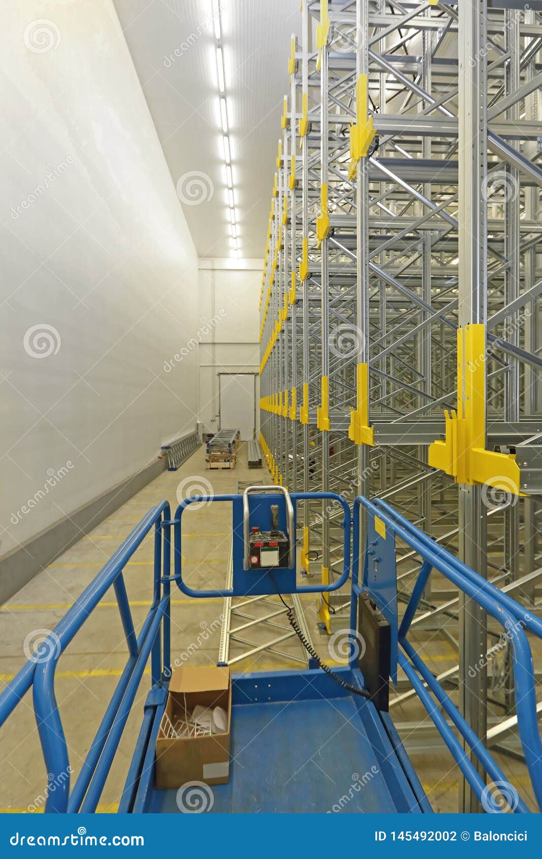 Elevating Work Platform stock photo. Image of industry - 145492002