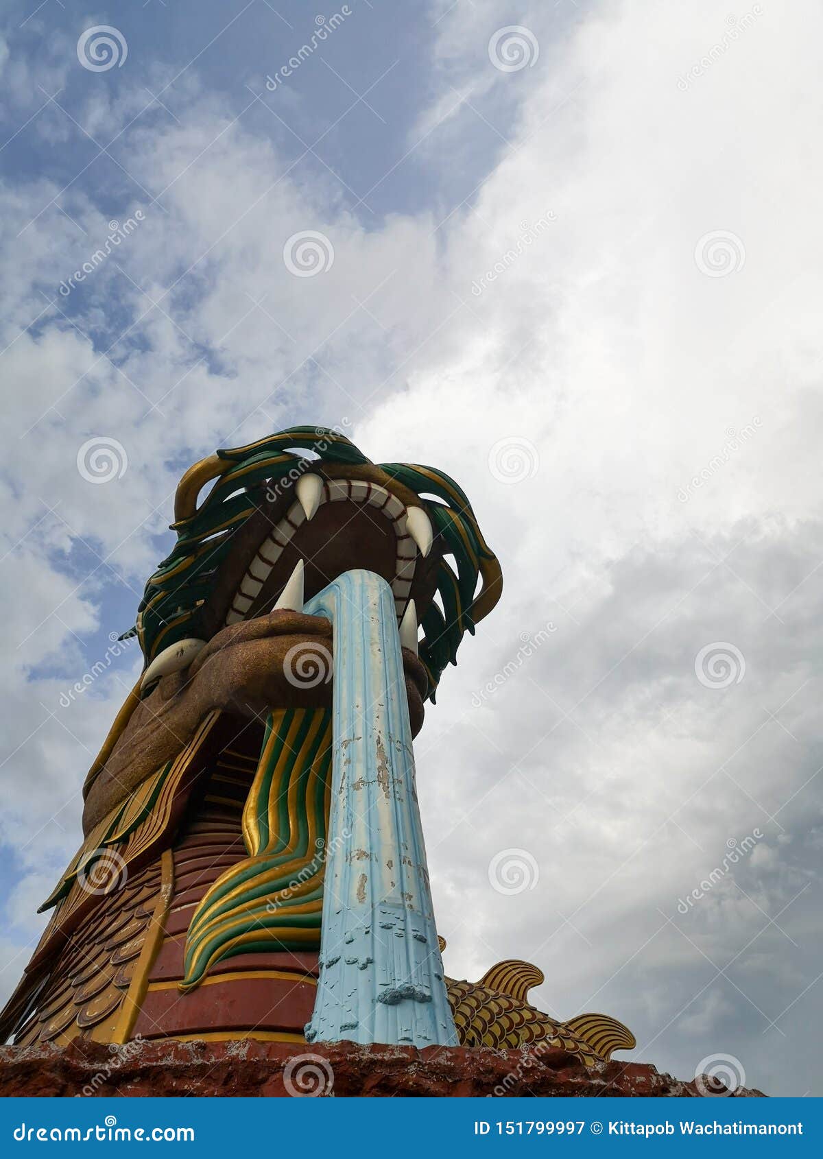 The Elevation Angle of the Construction of the Dragon-shaped Building ...