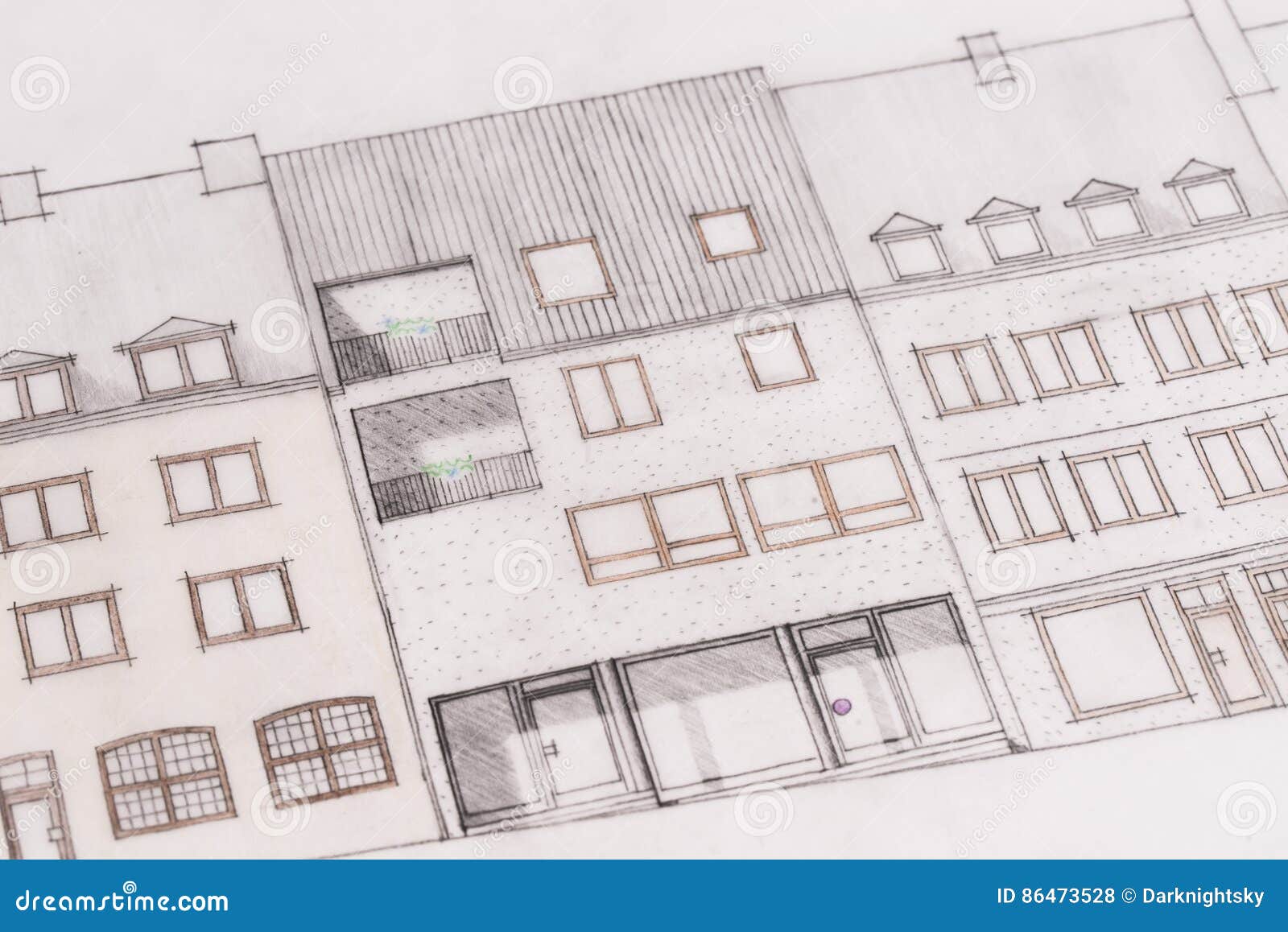 Elevation stock illustration. Illustration of ideal, draft - 86473528