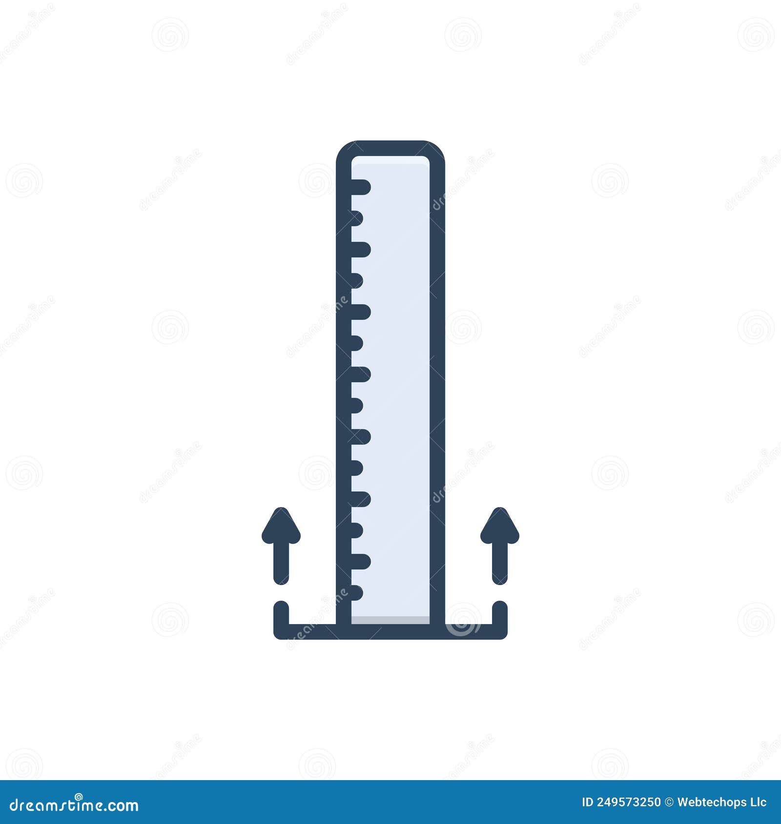 Color Illustration Icon for Elevation, Height and Chart Stock Vector ...