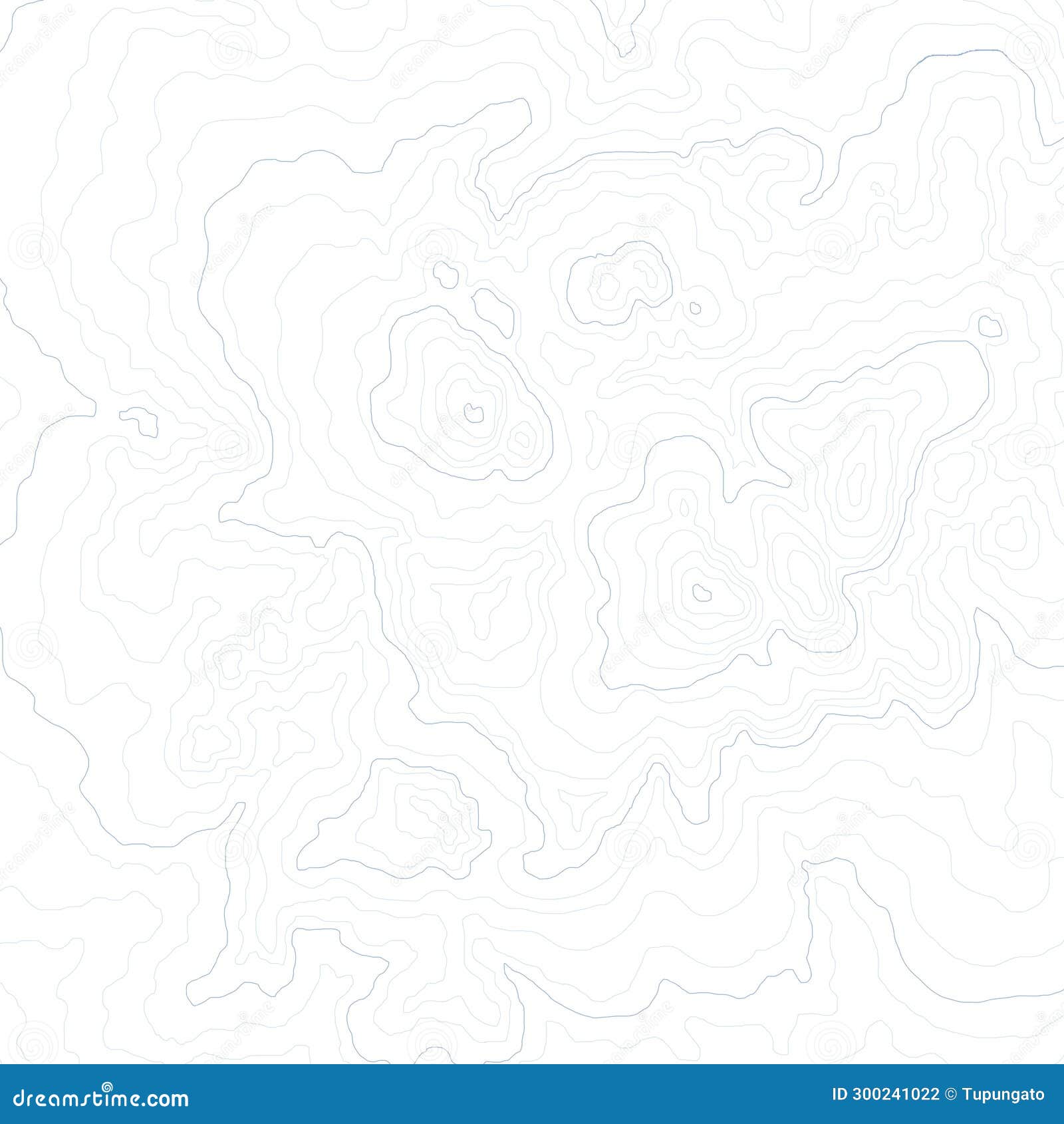 Imaginary Mountain Elevation Topography Map Cartoon Vector ...