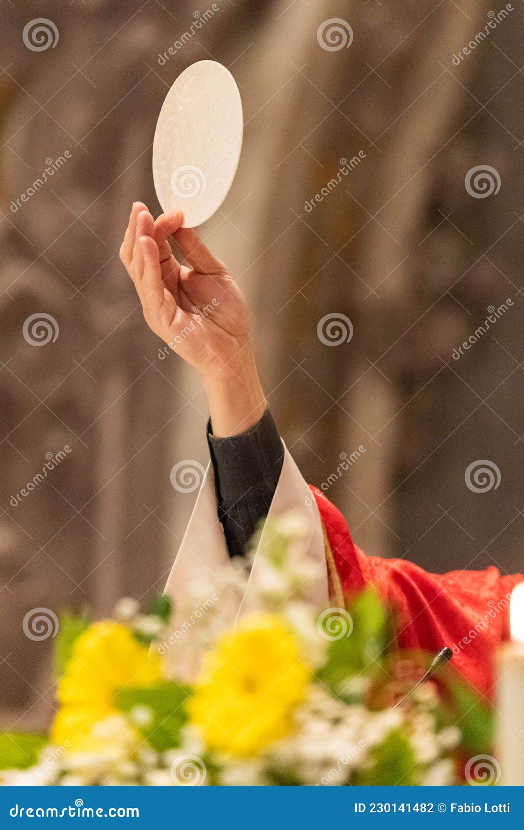 The Holy Bread in the Rite of Eucharist Stock Photo - Image of worship ...