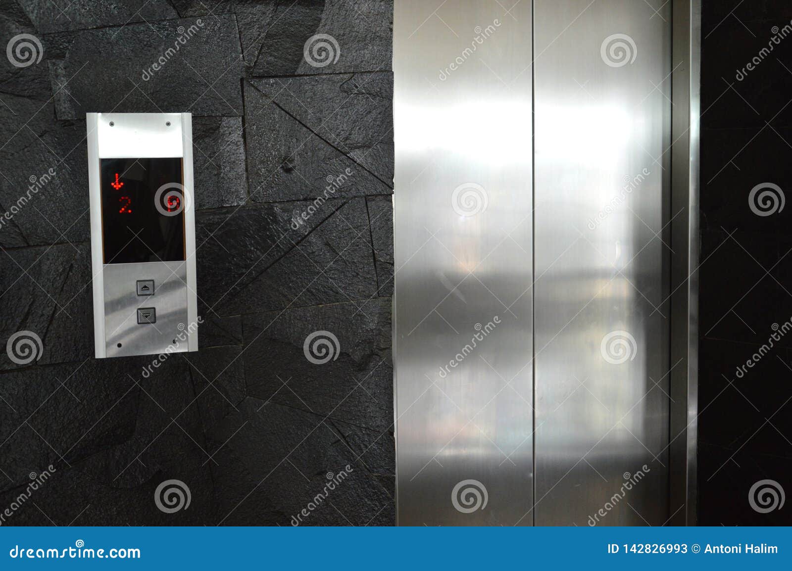 Elevator stock image. Image of building, illuminated - 142826993
