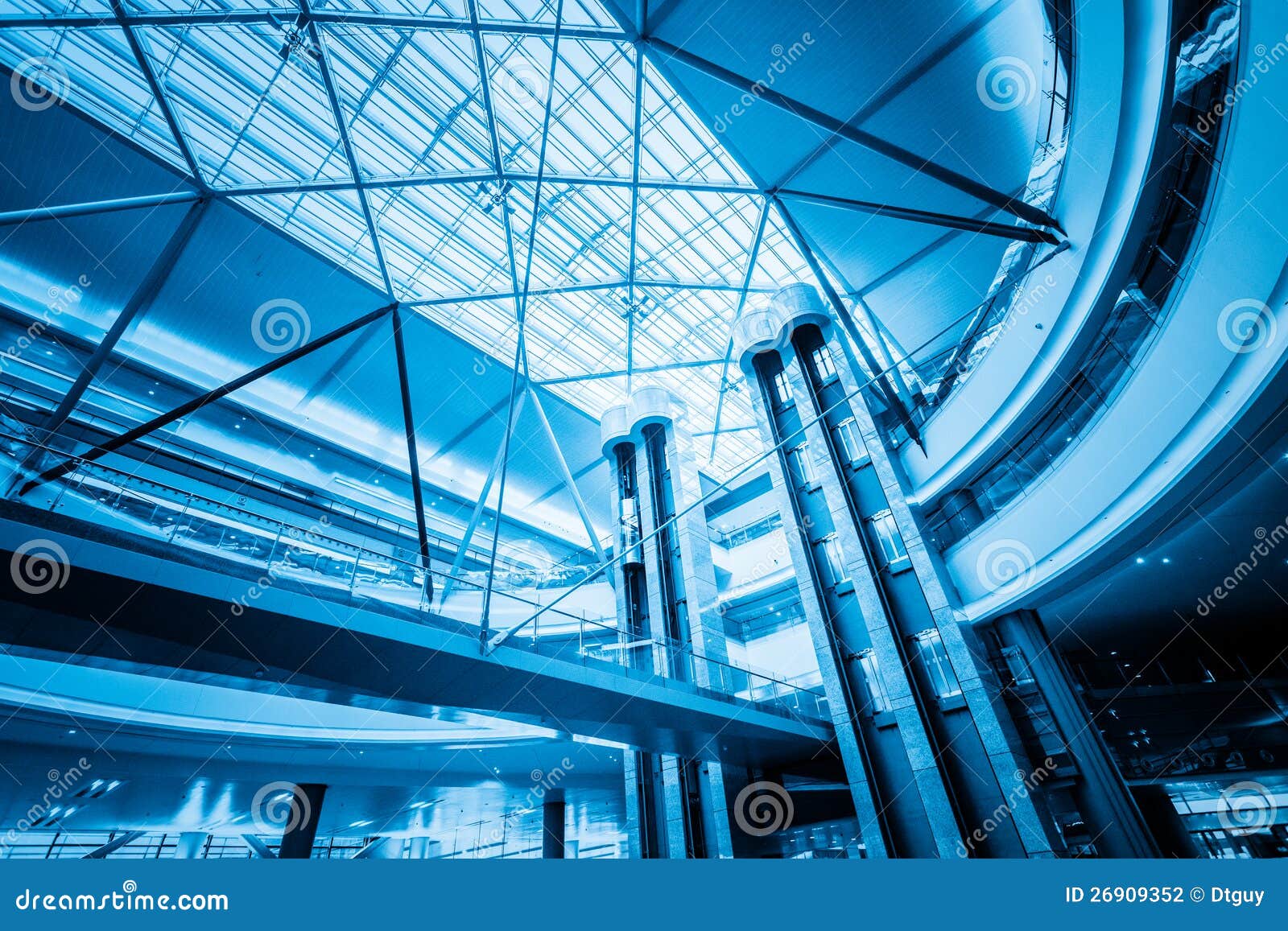 Elevator stock photo. Image of panorama, perspective - 26909352