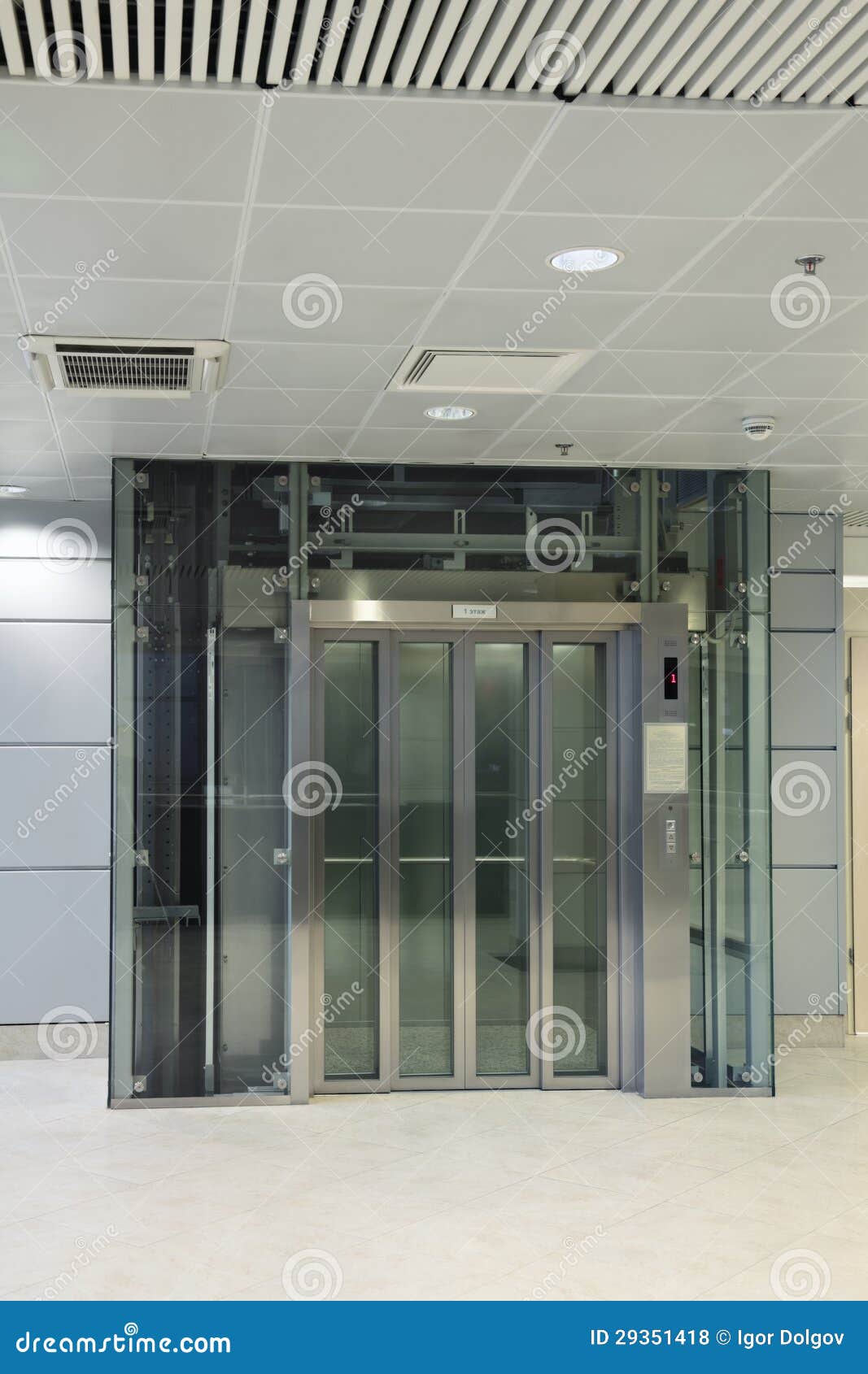 Elevator stock photo. Image of interior, metallic, lift - 29351418