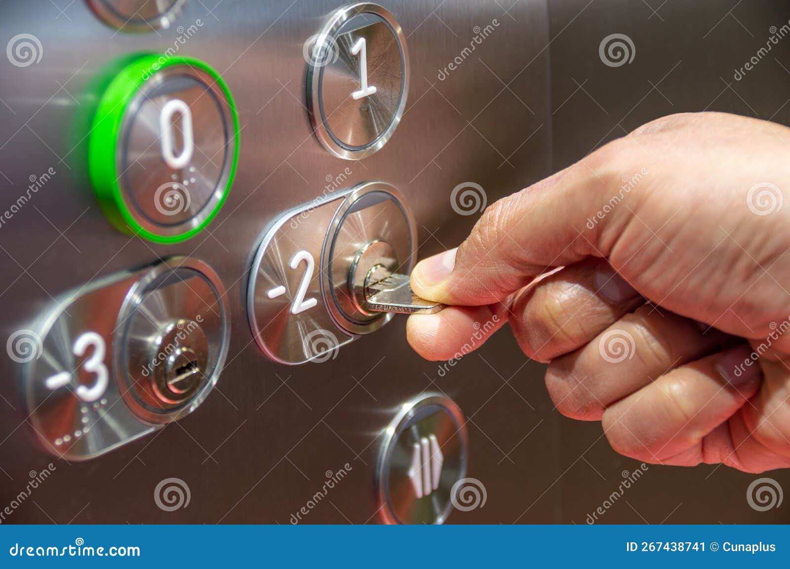 Elevator access control stock image. Image of door, number - 267438741