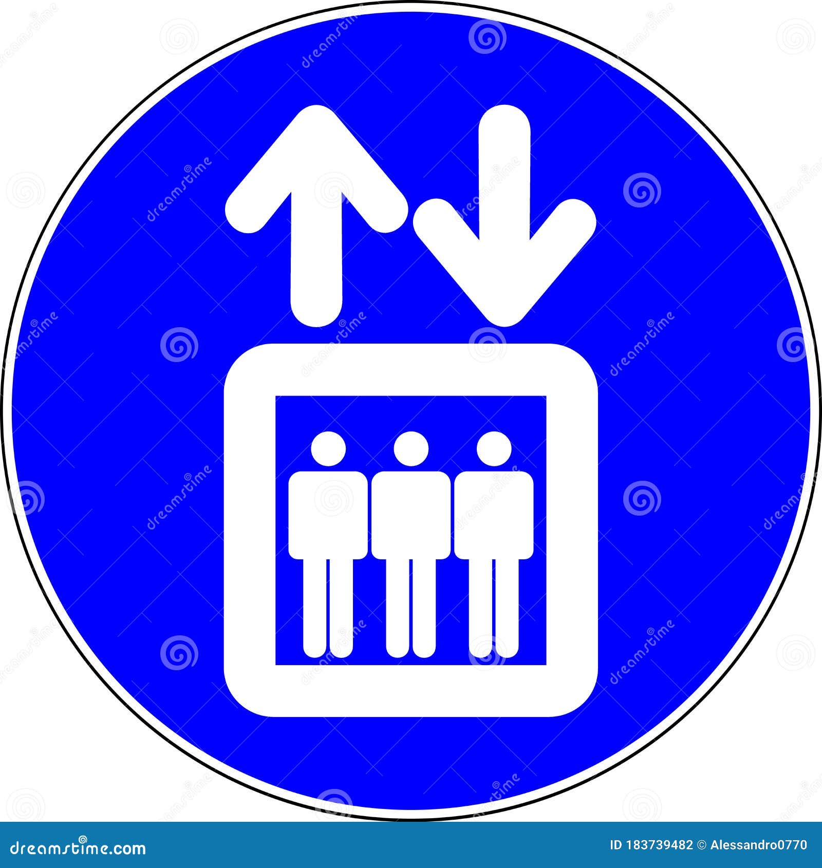 Elevator available sign stock illustration. Illustration of permit ...