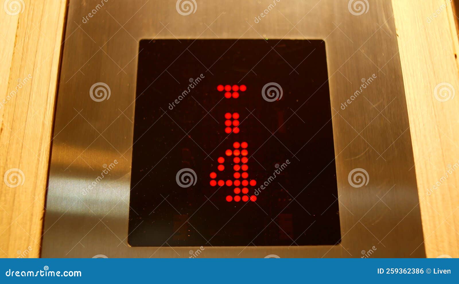 Elevator Board Going from 10 To 1 Floor Stock Footage - Video of ...