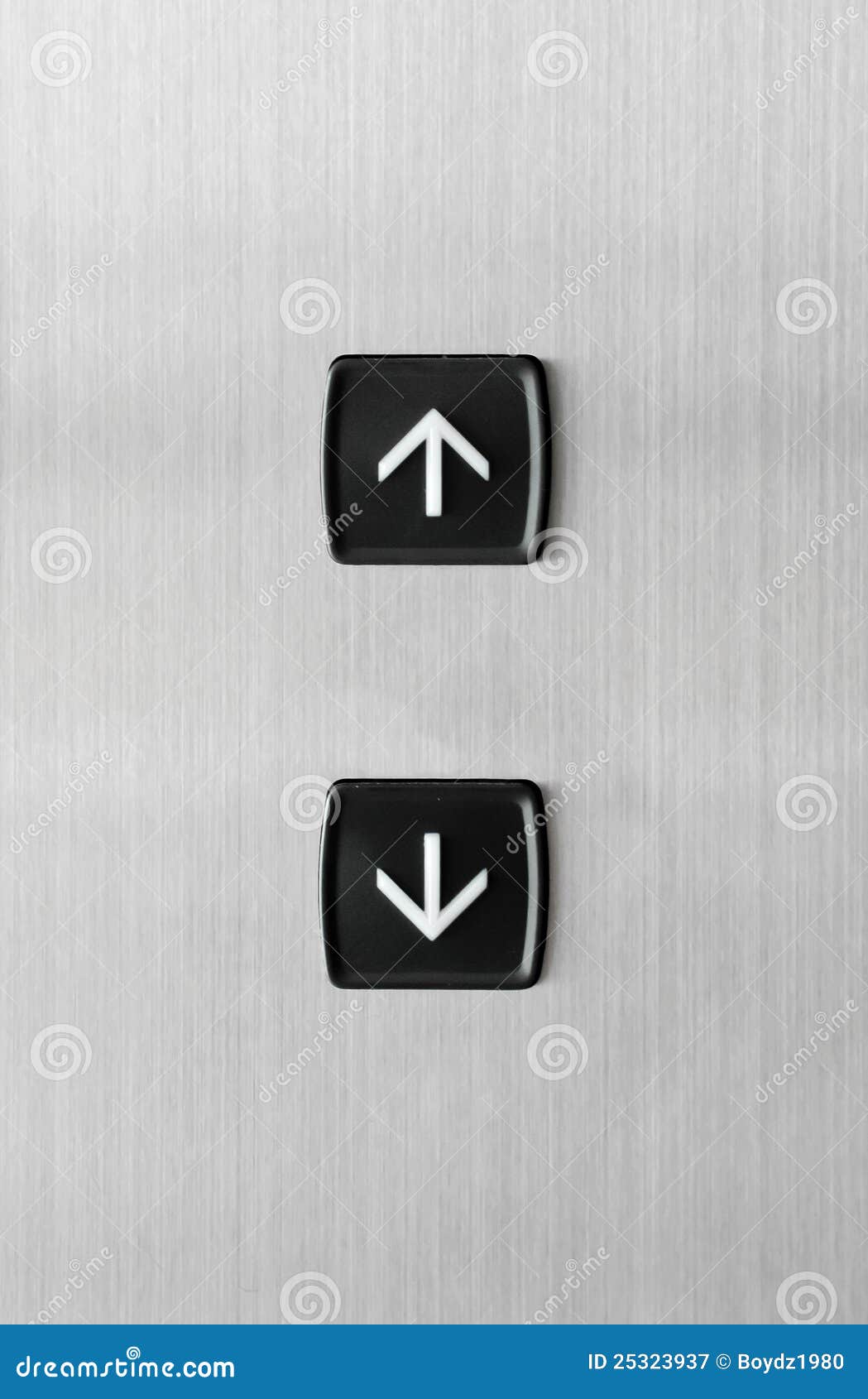 Elevator Button Down Floor G On Brick Texture Background. Stock ...