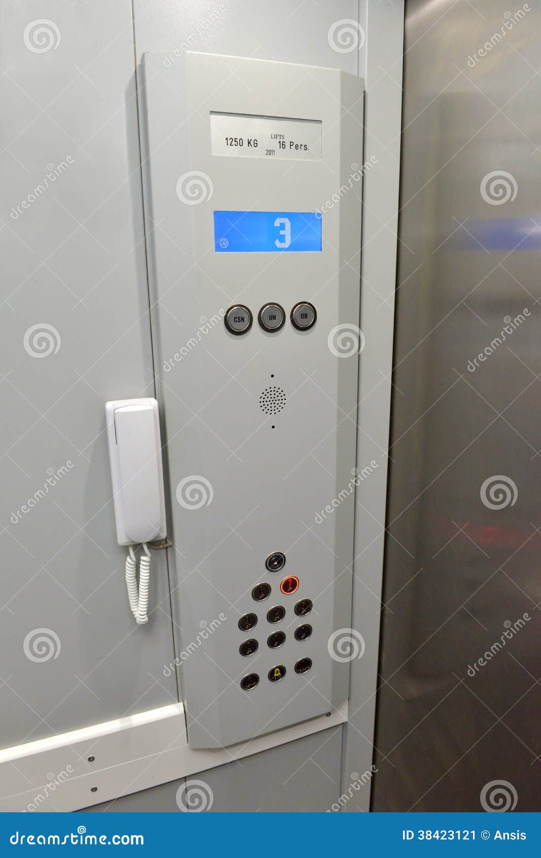 Elevator Button Control Panel Stock Image - Image of panel, control ...