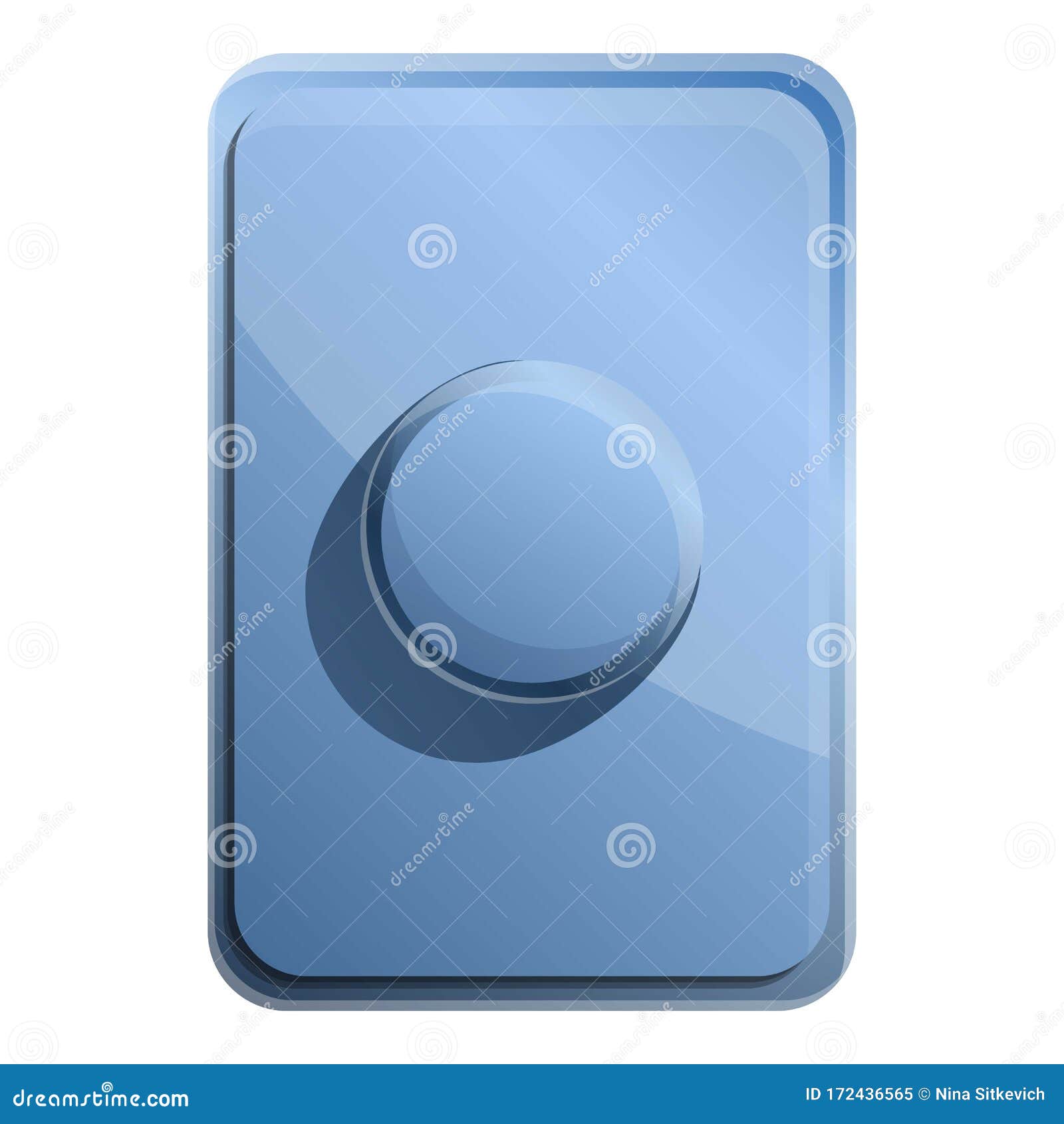 Elevator Button Icon, Cartoon Style Stock Vector - Illustration of ...