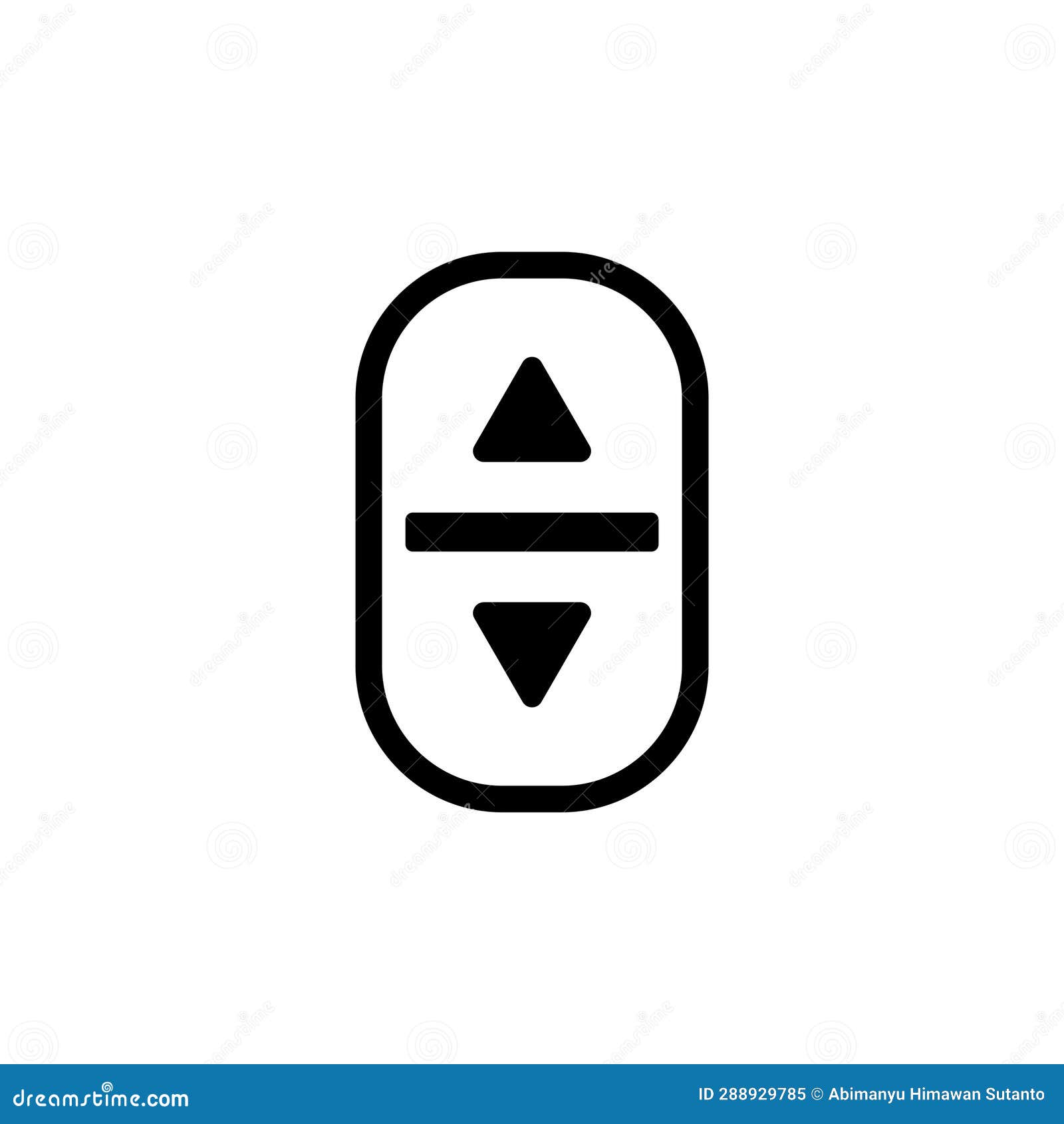 Elevator Button Icon Vector Stock Vector - Illustration of panel ...